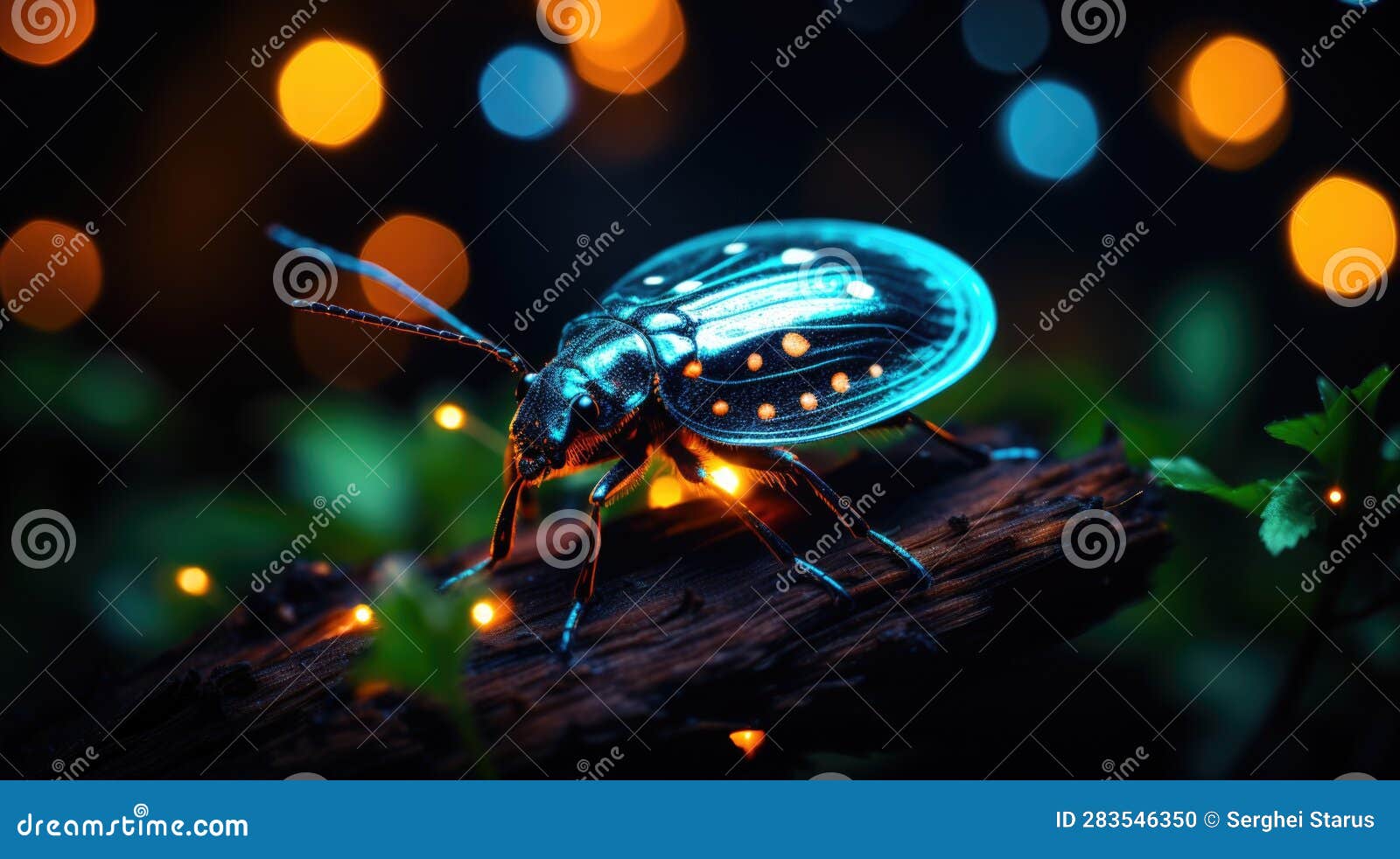 A Close Up of a Bug on a Branch. Generative AI Image. Stock ...