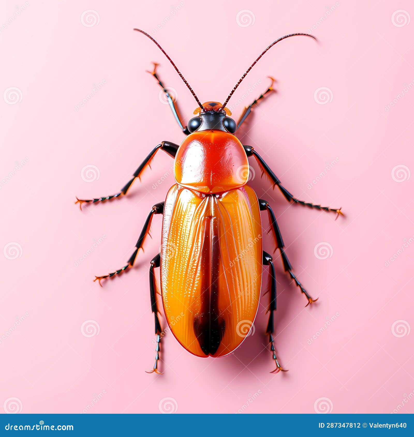 Close Up of Bug on Pink Surface with Pink Background. Generative AI ...