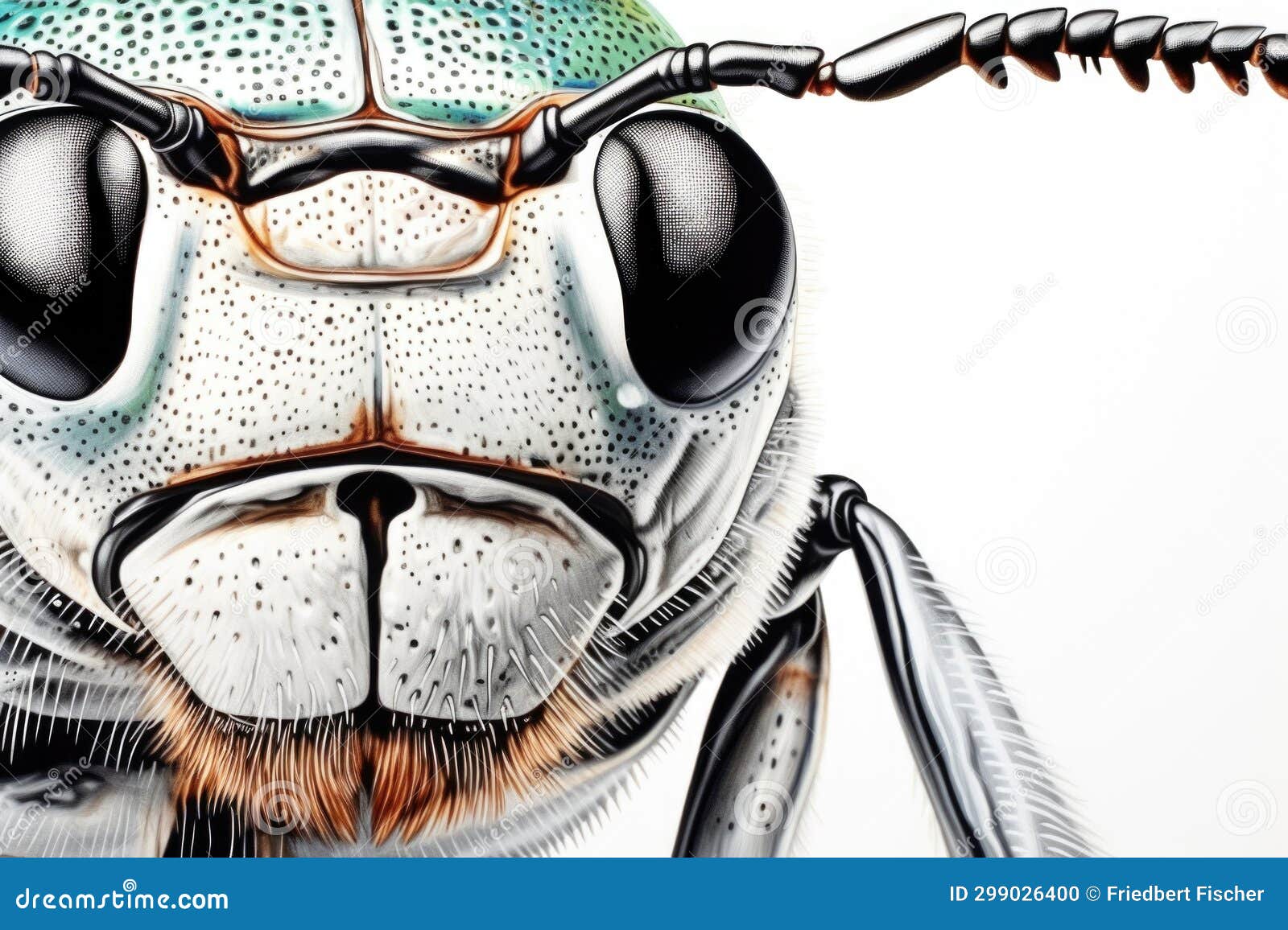 A Close Up of a Bug S Face and Eyes Stock Photo - Image of closeup ...