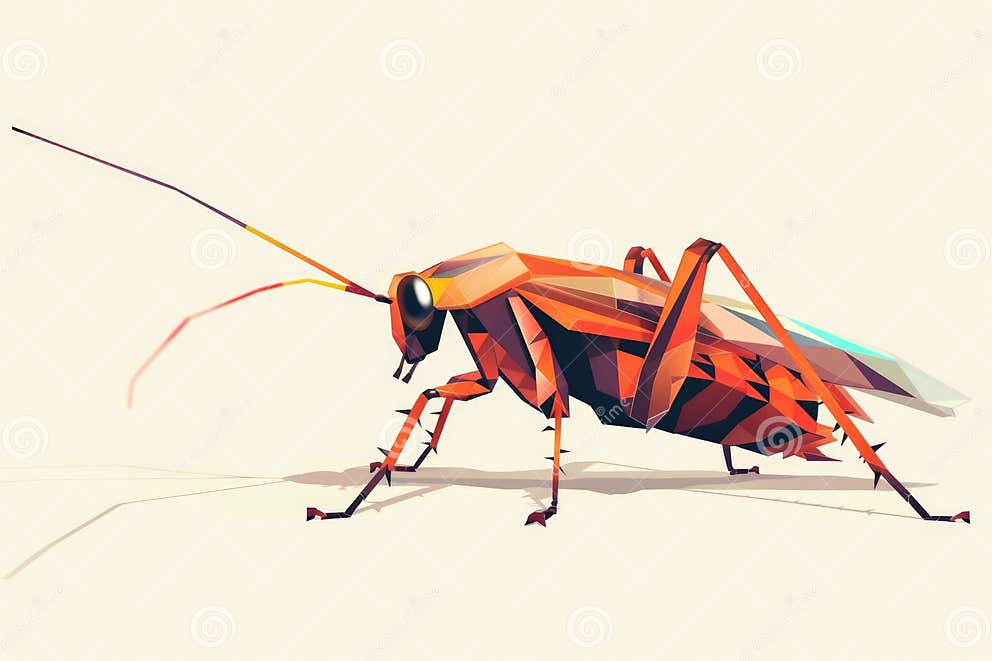 Close-up of a Bug Standing on a White Surface. Suitable for Educational ...