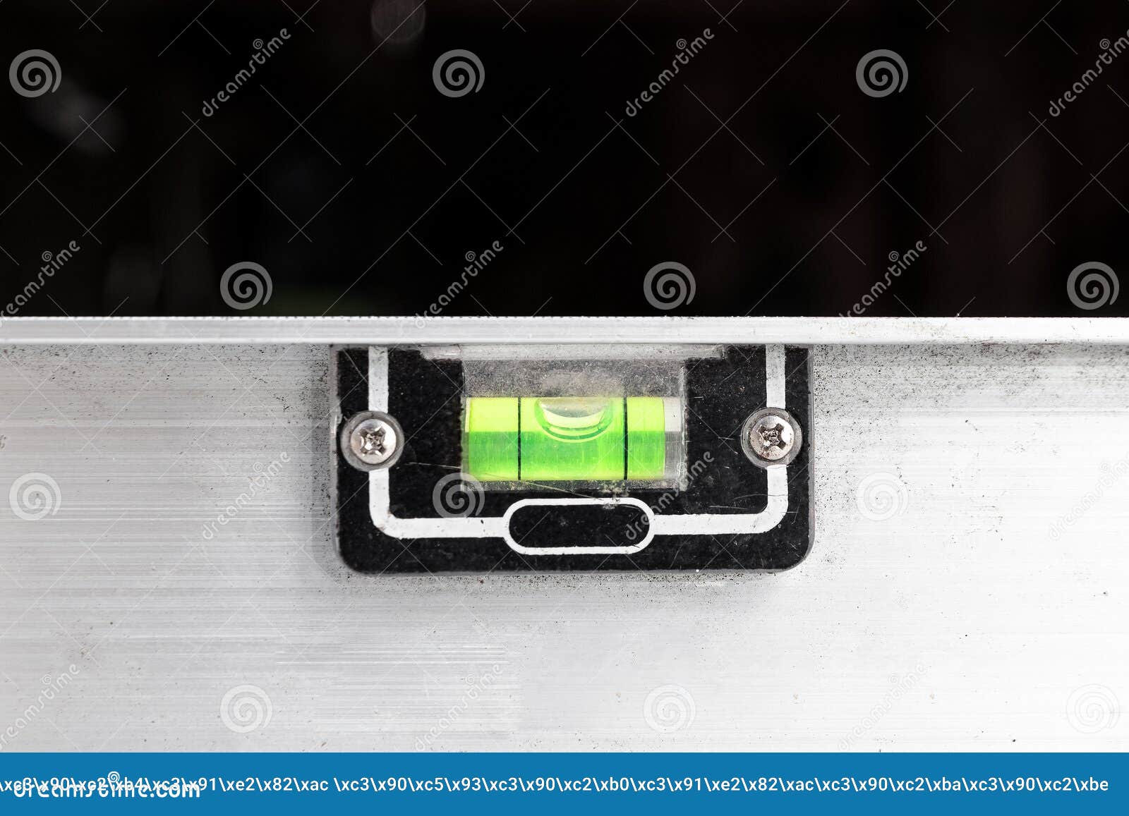 Close-up of a Building Metal Level, a Ruler Lying on the Boards ...