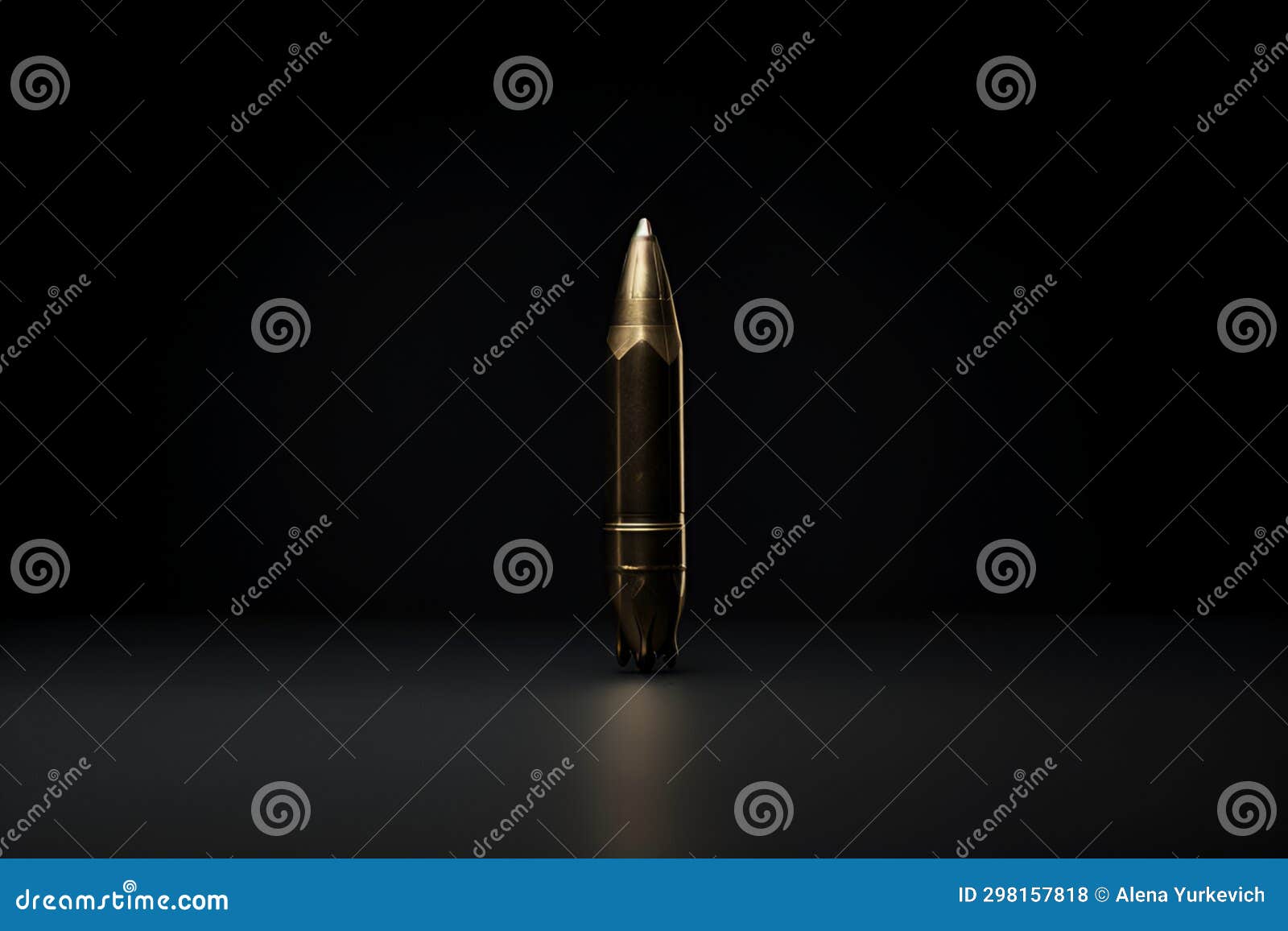 Bullet on a Black Background Stock Illustration - Illustration of ...