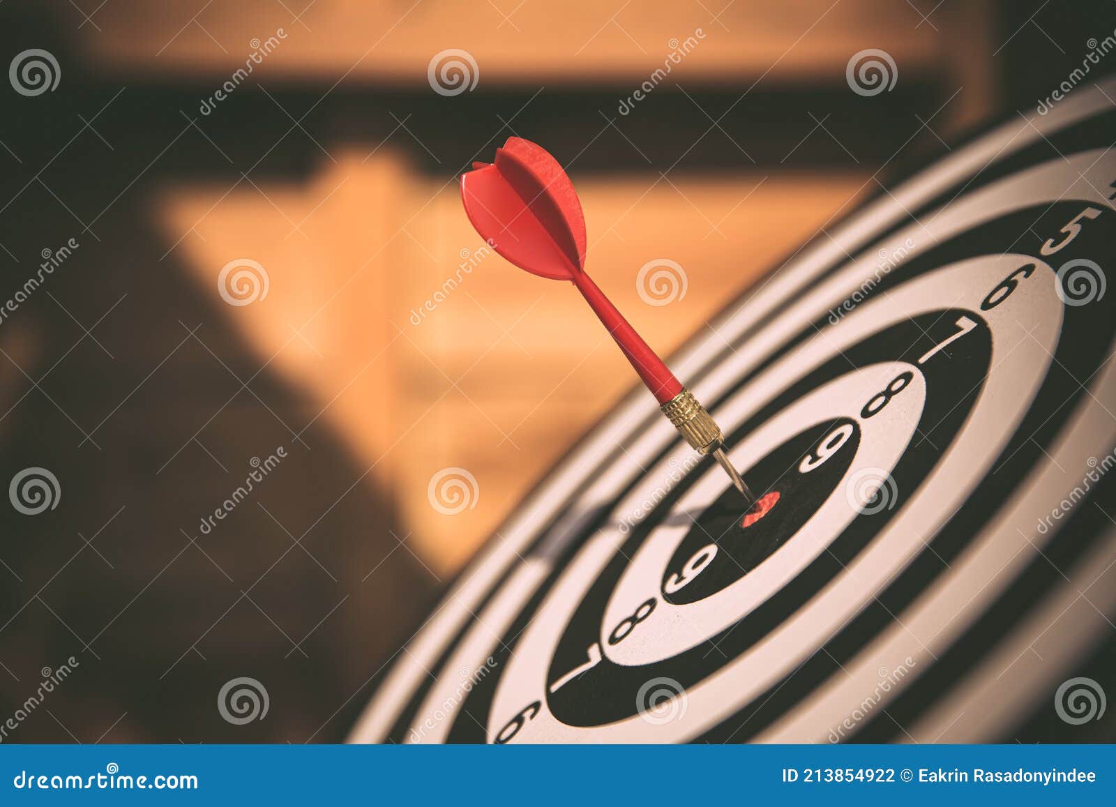 Close-up The Bullseye Or Bulls Eye Target Or Dart Board Has Dart Arrow ... Close-up The Bullseye Or Bulls Eye Target Or Dart Board Has Dart Arrow ...