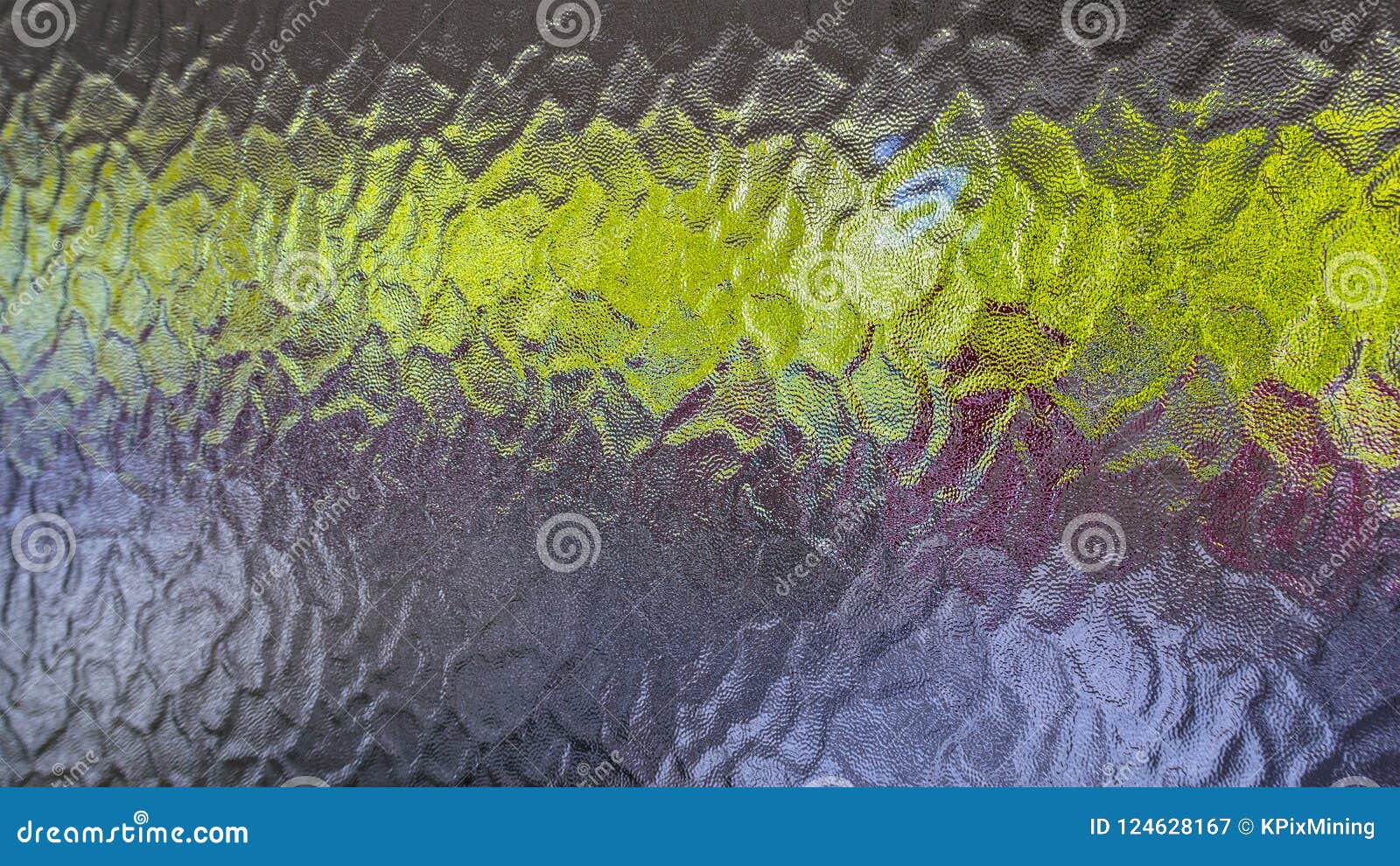 Background from a Detail of Opaque Glass with a Green Horizontal Strip ...