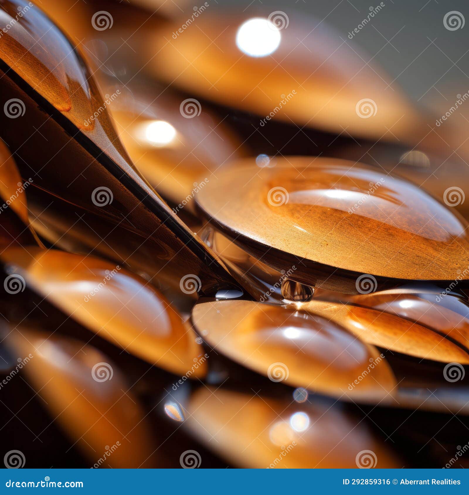 A Close Up of a Bunch of Brown Objects Stock Illustration ...