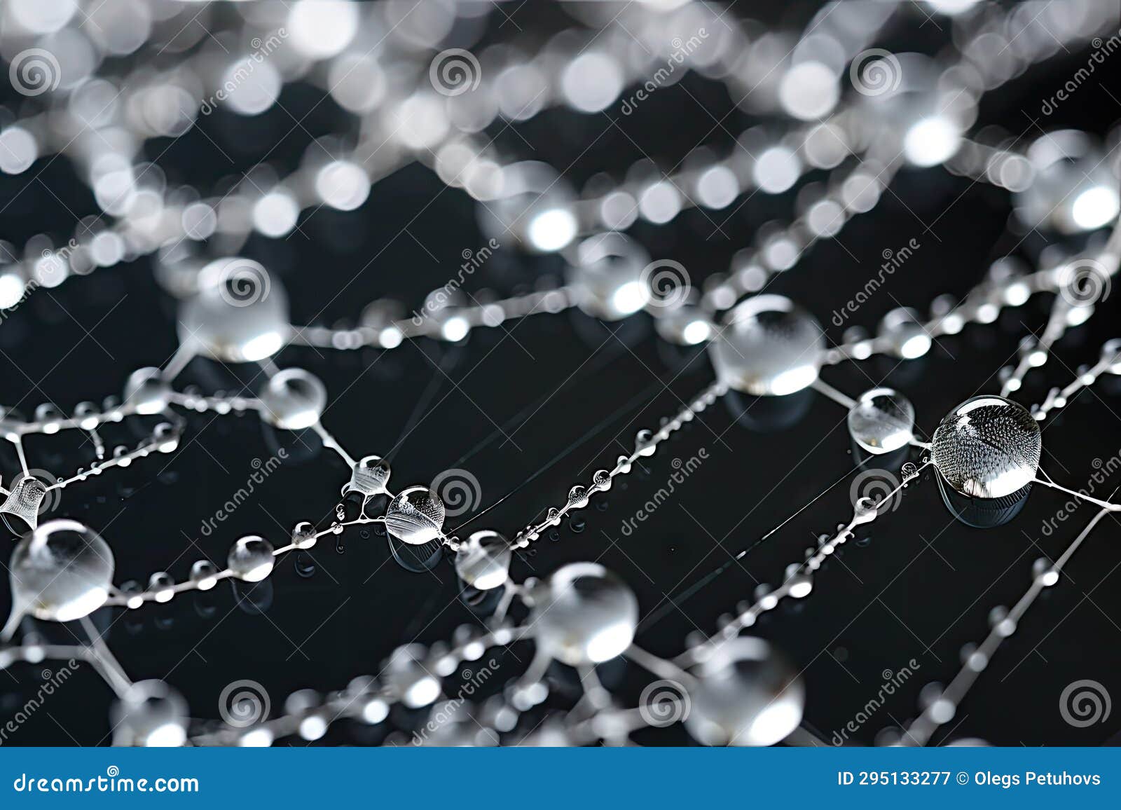 A Close Up of a Bunch of Bubbles on a Chain. Generative Ai Stock ...