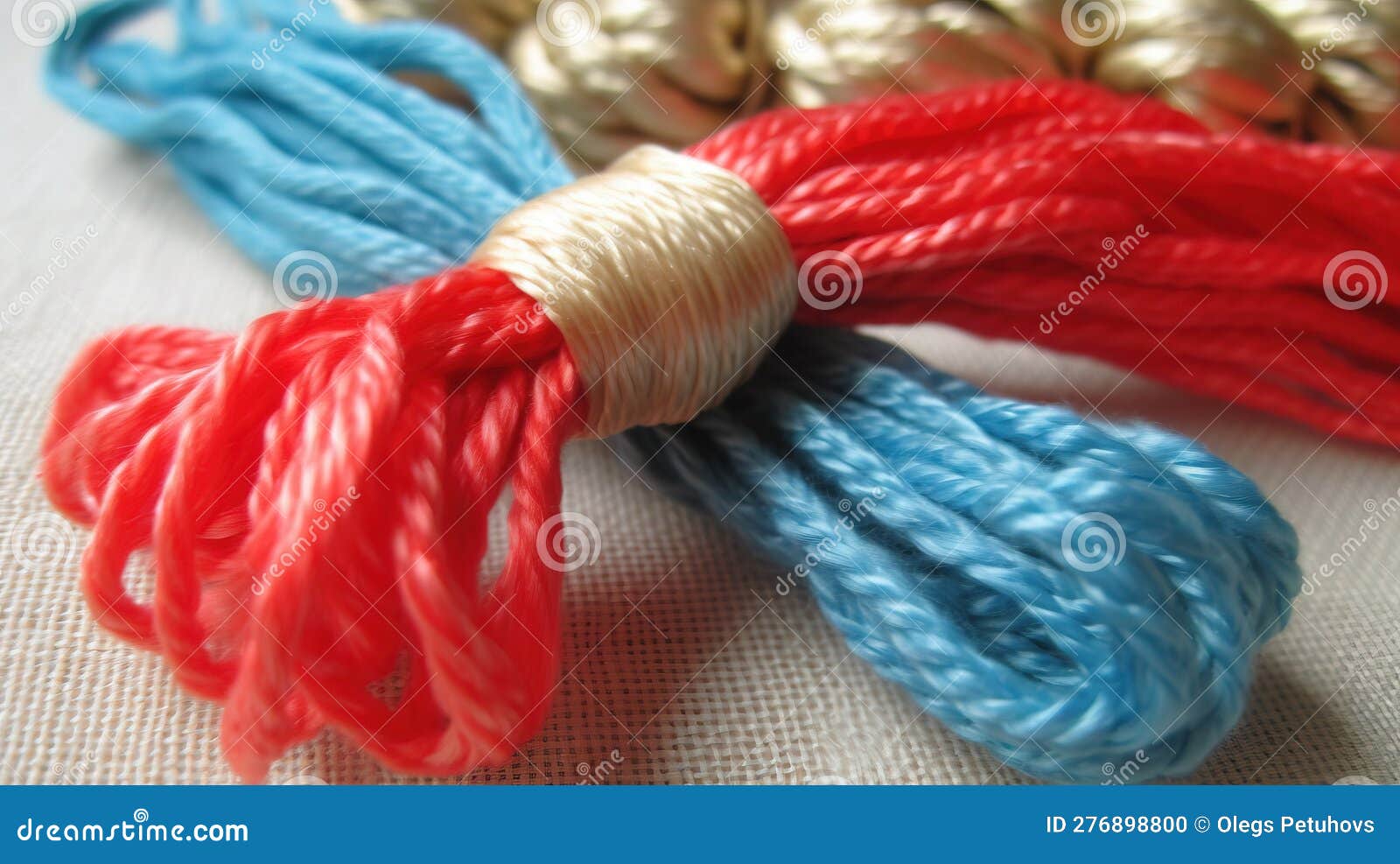 A Close Up of a Bunch of Different Colors of Thread Stock Illustration ...