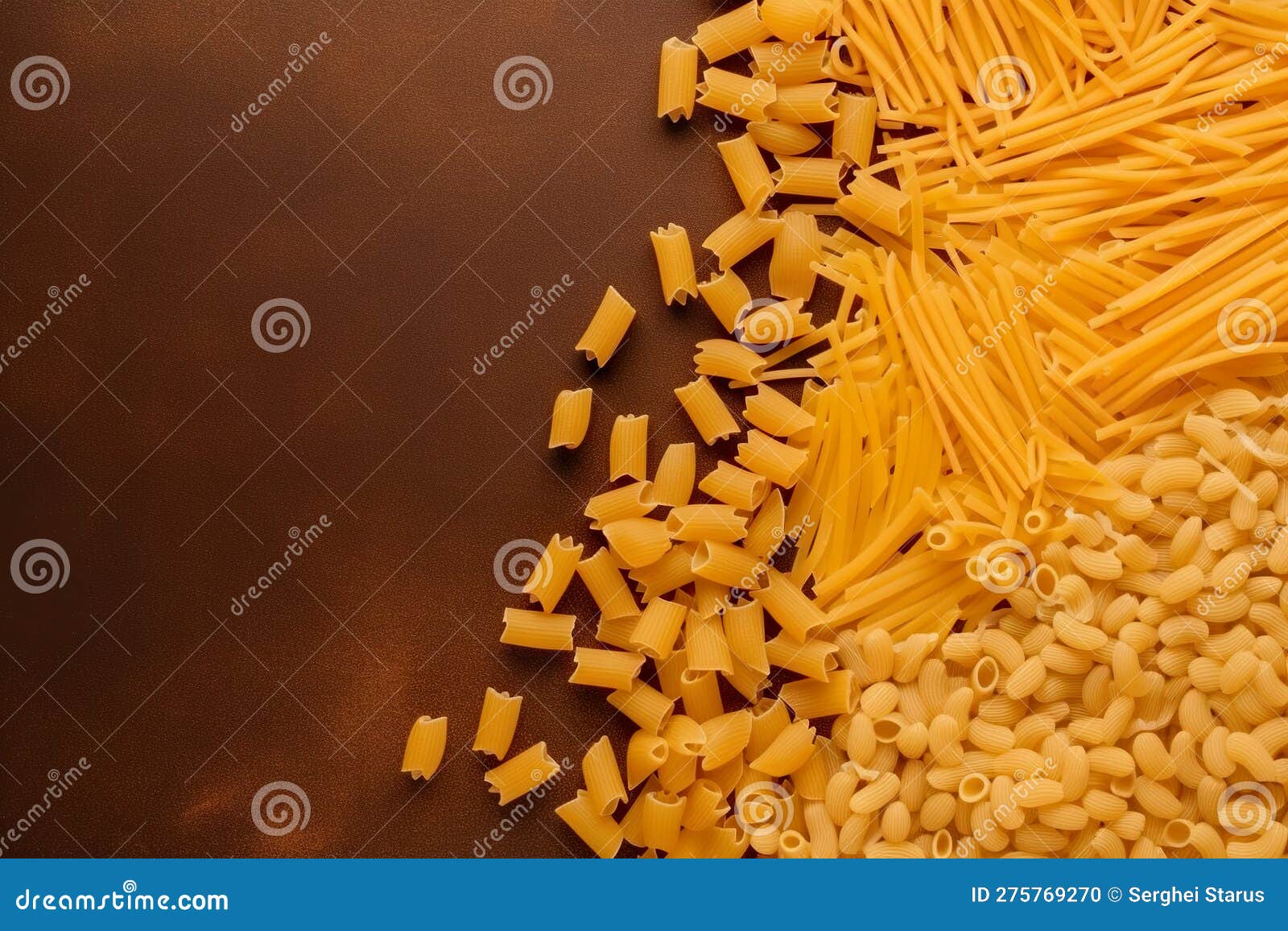 A Close Up of a Bunch of Different Types of Pasta. AI Generative Image ...