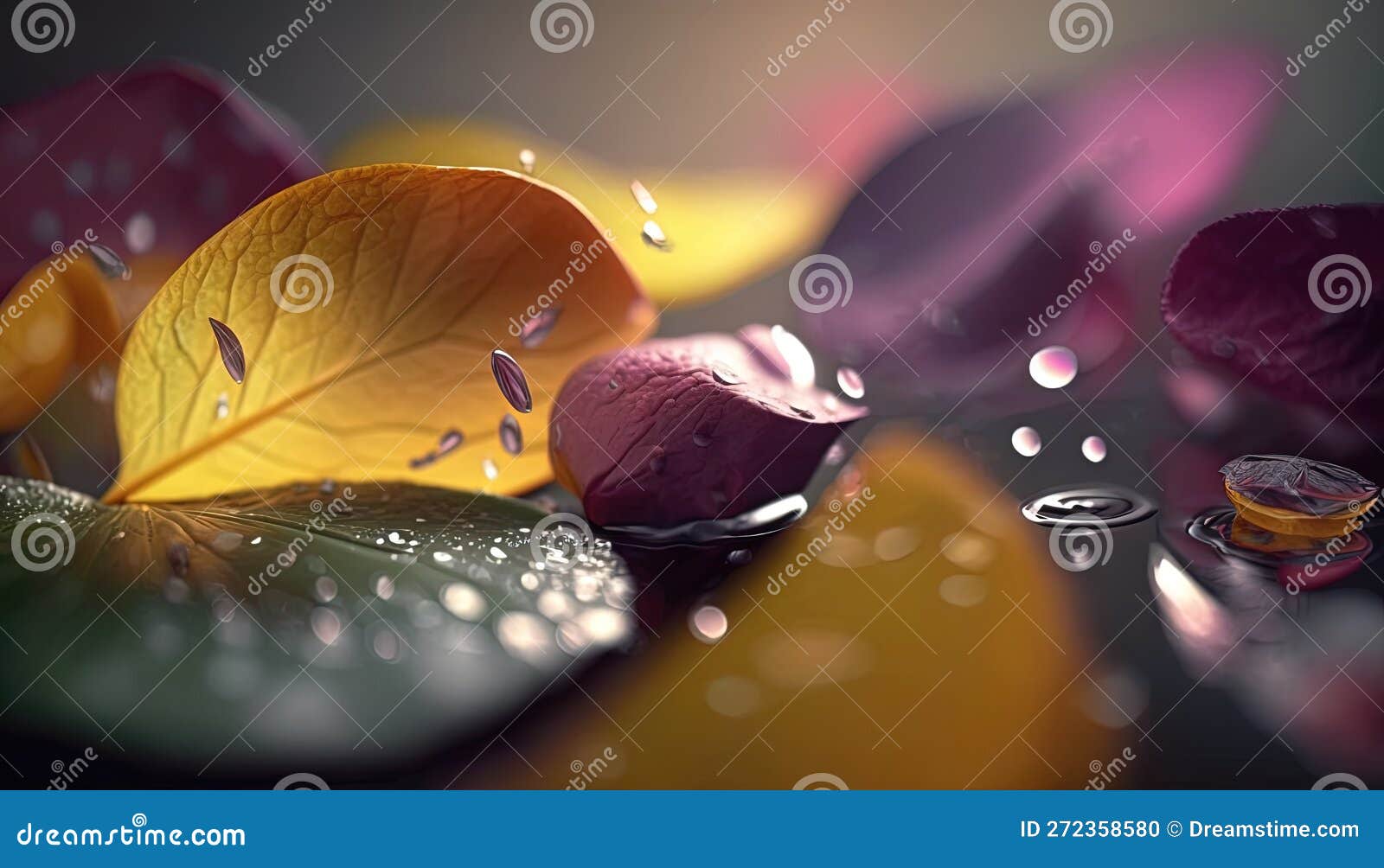 A Close Up of a Bunch of Fruit with Water Droplets Stock Illustration ...