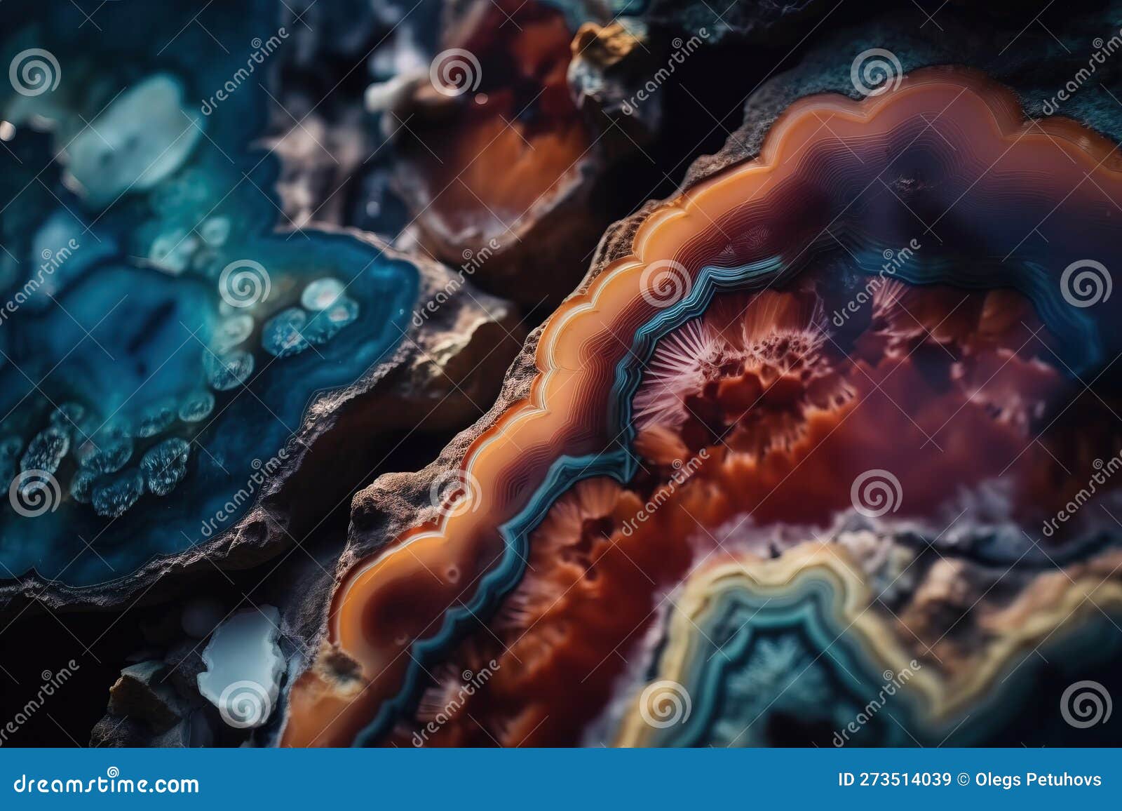 A Close Up of a Bunch of Rocks with Different Colors Stock Illustration ...