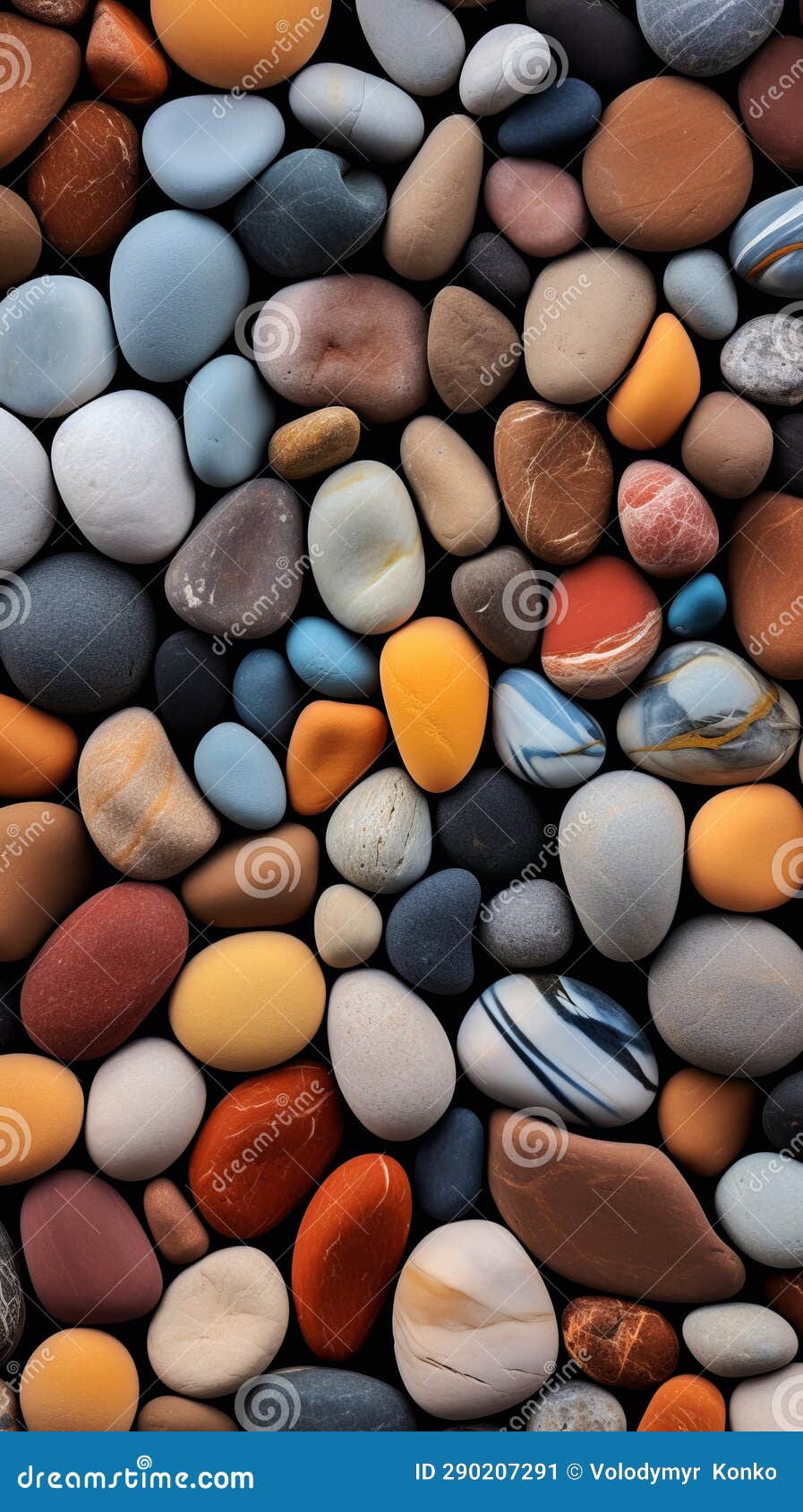 A Close Up of a Bunch of Rocks. Generative Ai Stock Image - Image of ...