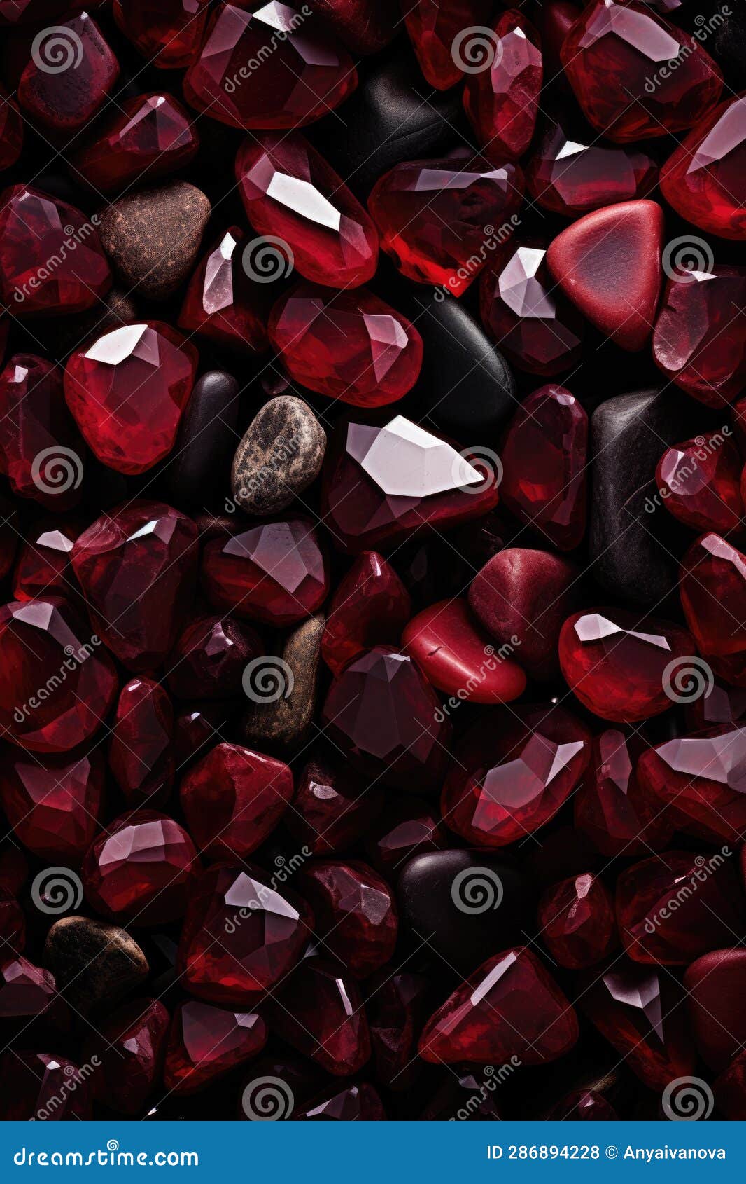 A Close Up of a Bunch of Rocks and Stones. Stock Illustration ...