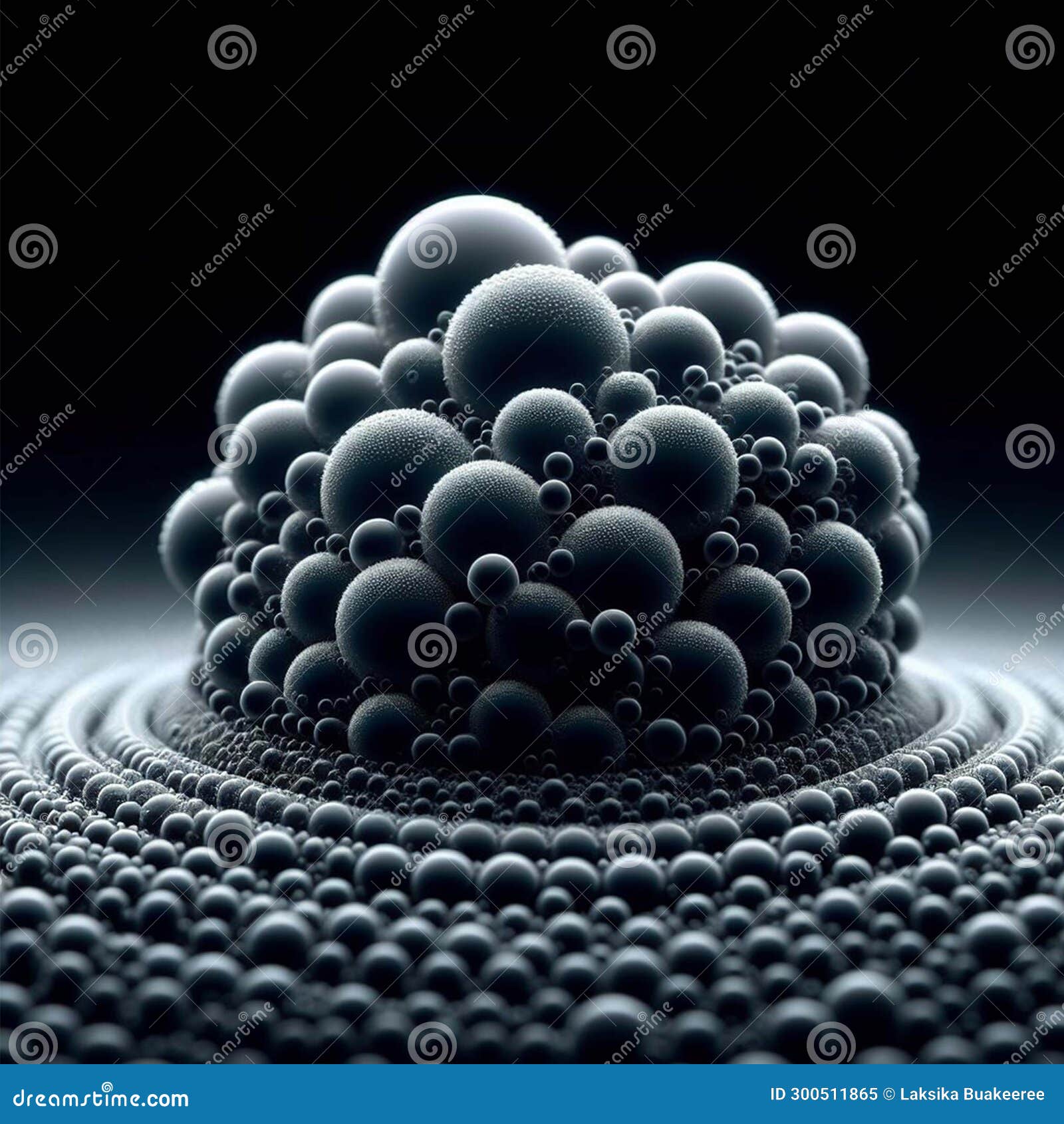 A Close Up of a Bunch of Water Droplets on a Surface. Stock ...