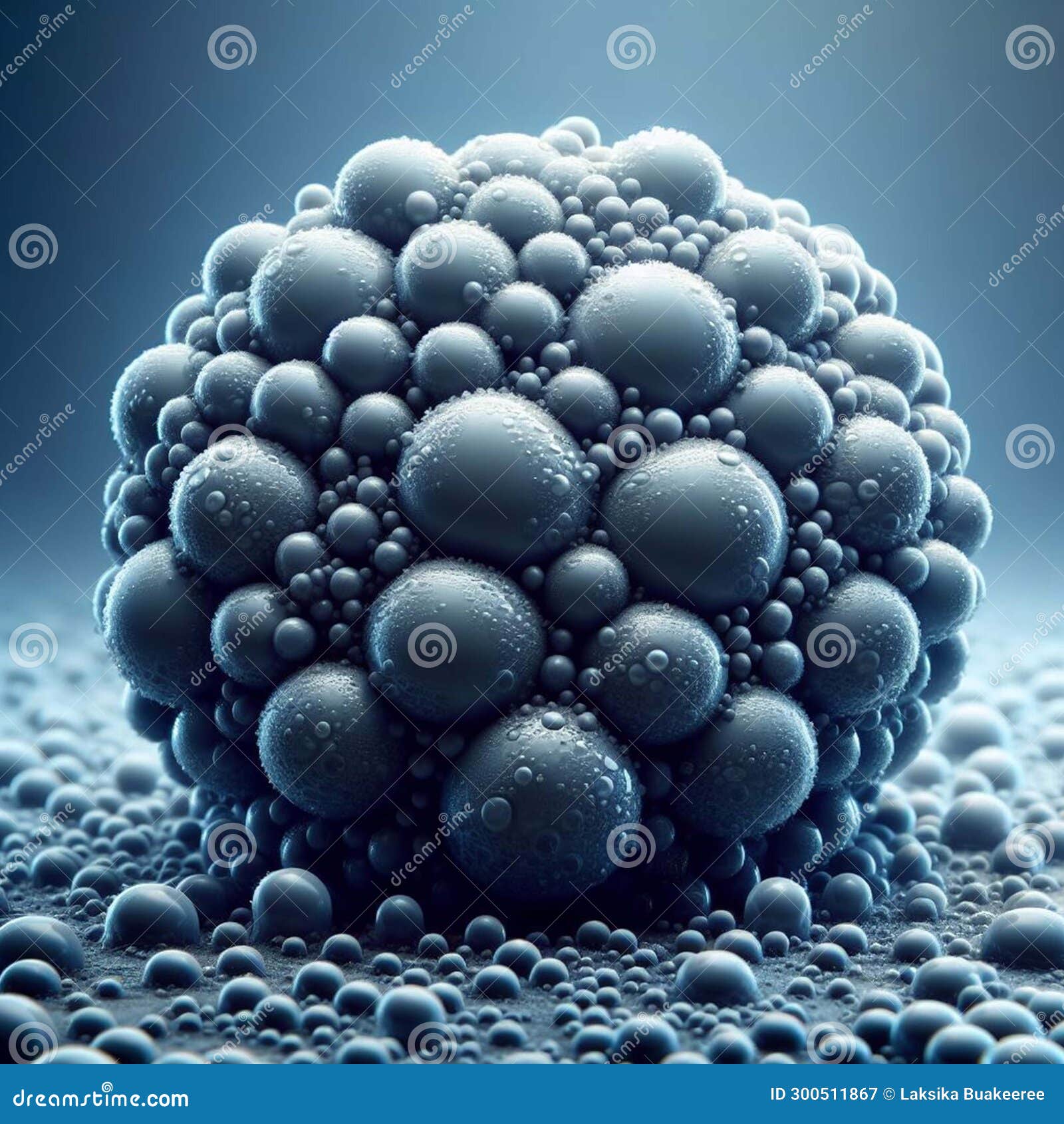 A Close Up of a Bunch of Water Droplets on a Surface. Stock ...