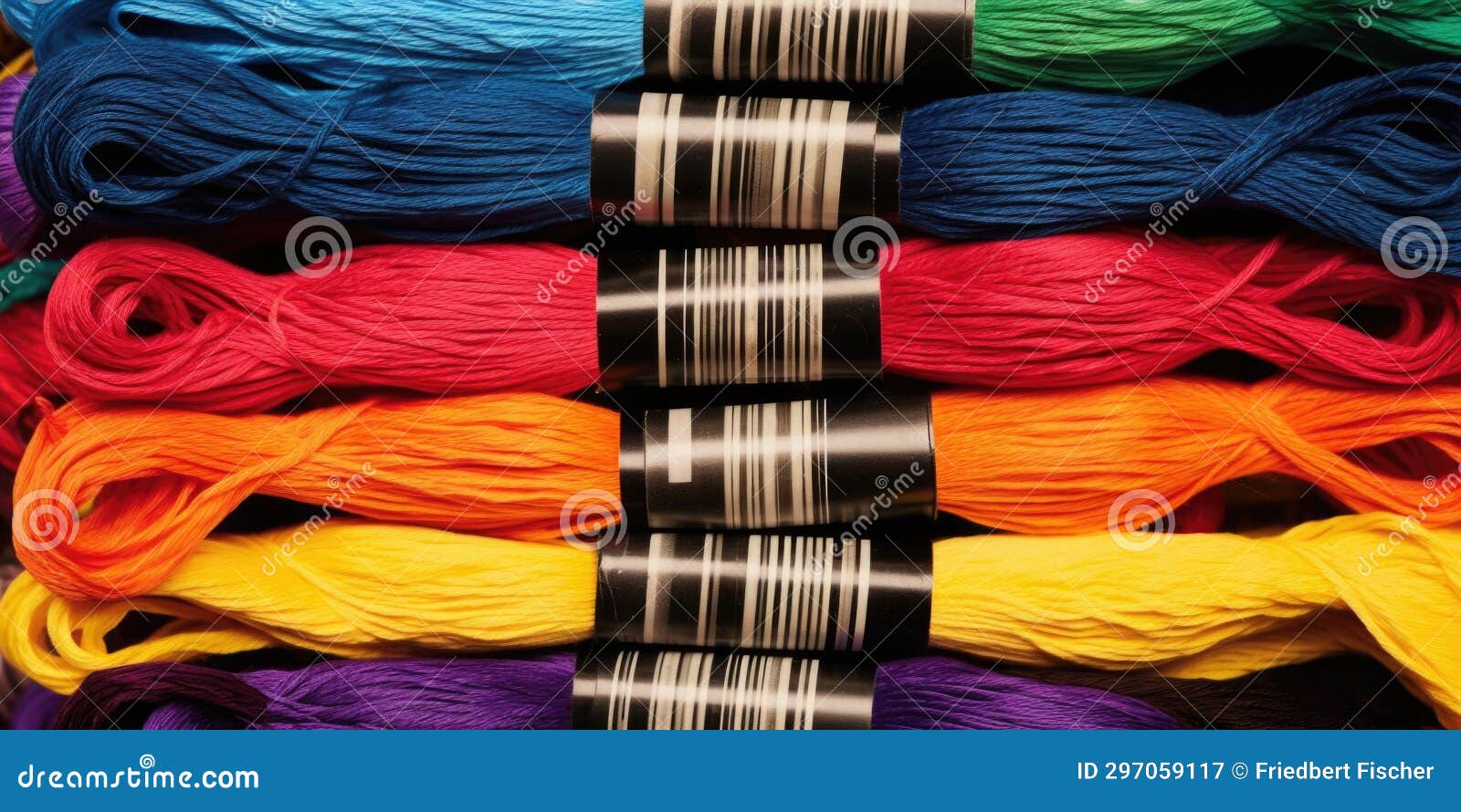 A Close Up of a Bunch of Yarn Stock Image - Image of color, generated ...