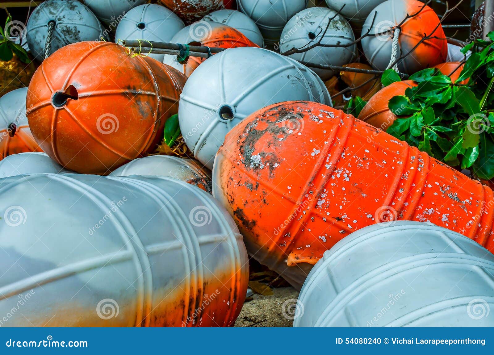 Close Up of Buoy on the Beach Stock Photo - Image of color, safety ...