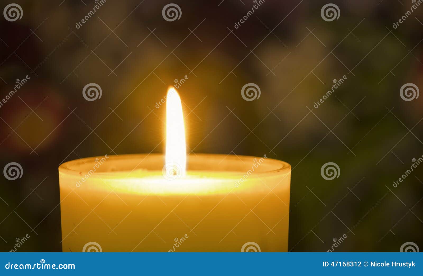 Close up burning candle stock photo. Image of burning - 47168312