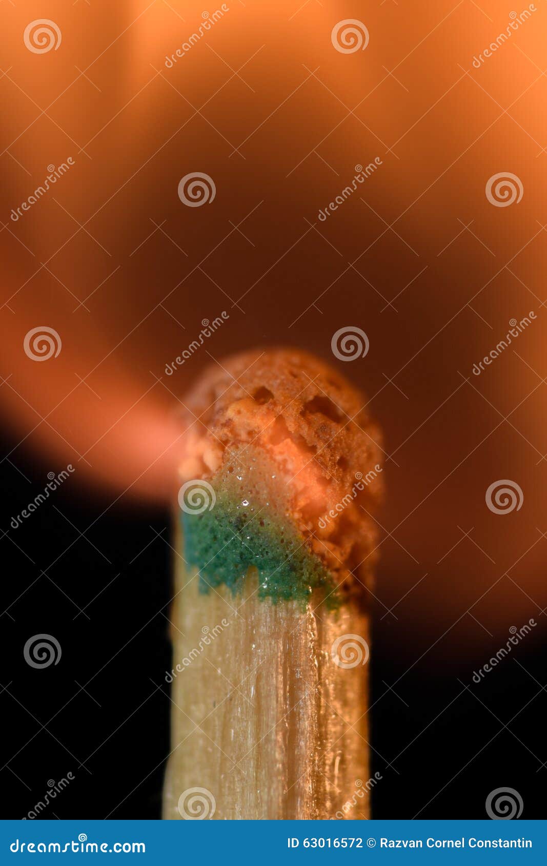 Close Up of a Burning Match Stock Photo - Image of detail, glow: 63016572
