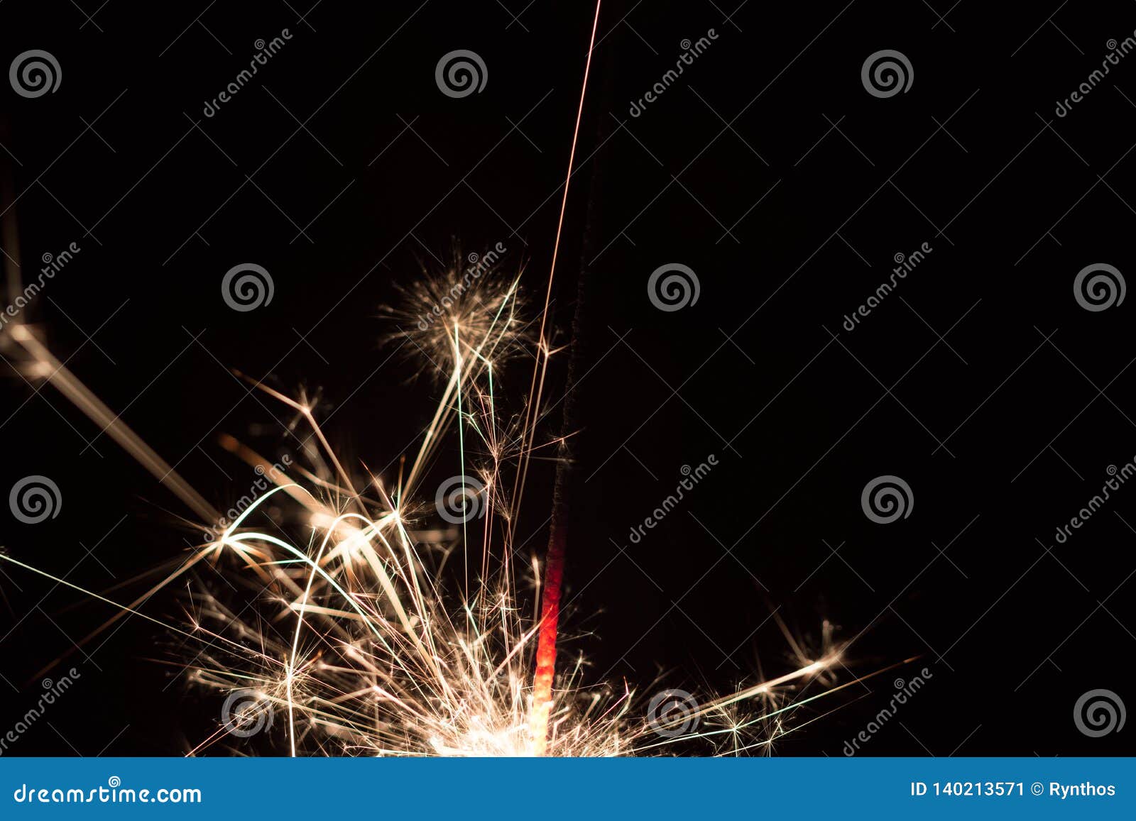 Close-Up of Burning Sparkler at Night Stock Image - Image of explosive ...