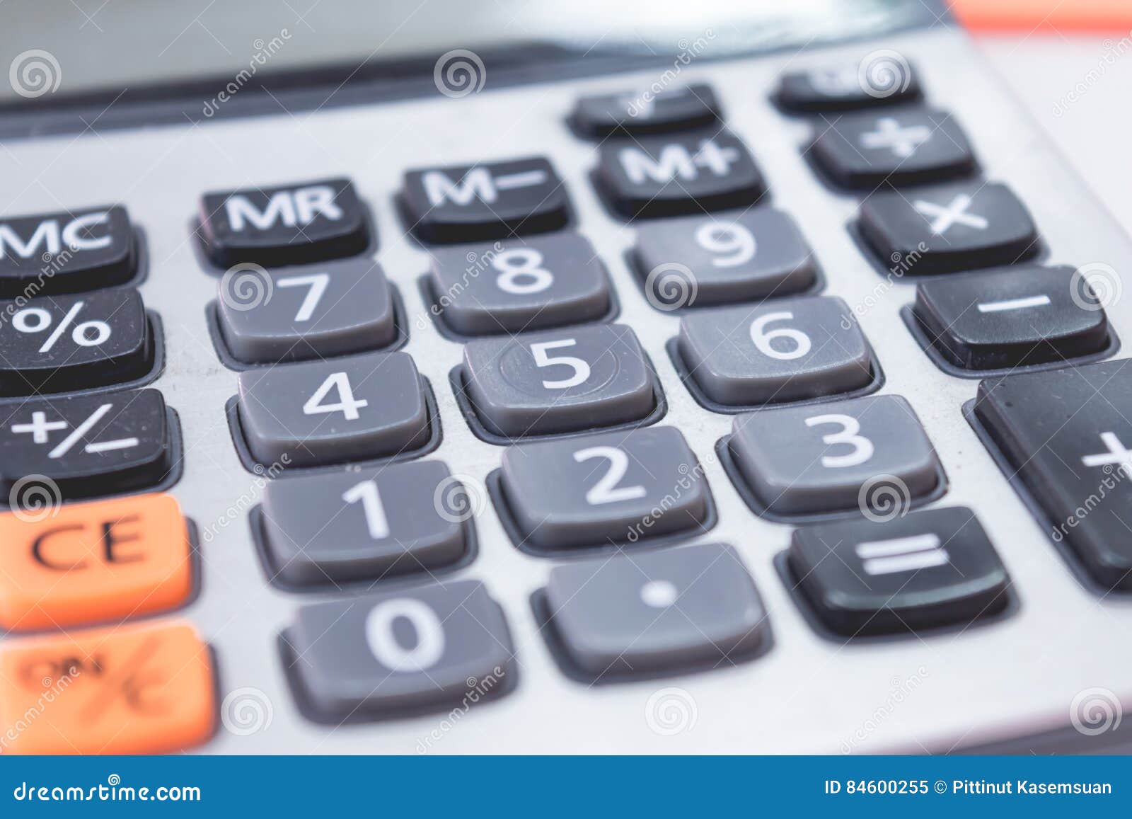 Close Up Business Design Calculator in Work Office Stock Image - Image ...
