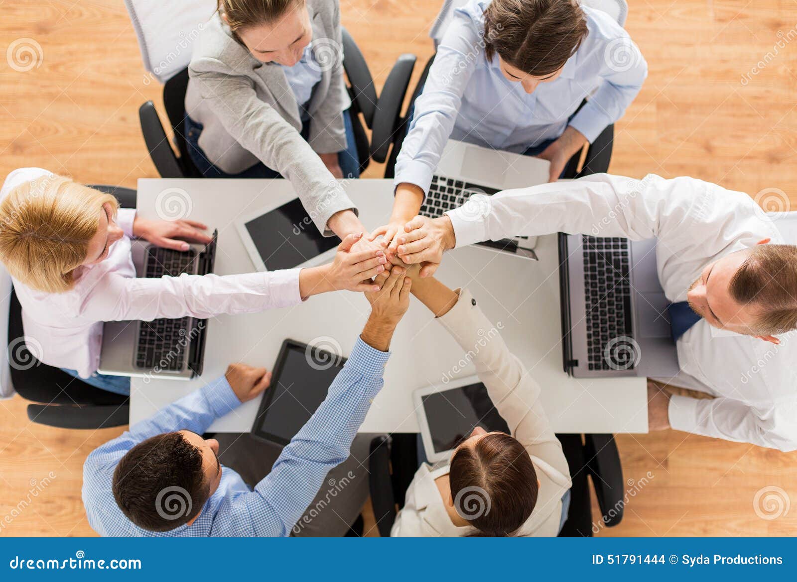 Close Up of Business Team with Hands on Top Stock Photo - Image of ...