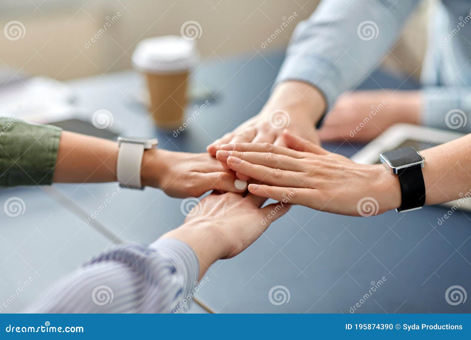 Close Up of Business Team Stacking Hands Stock Photo - Image of concept ...