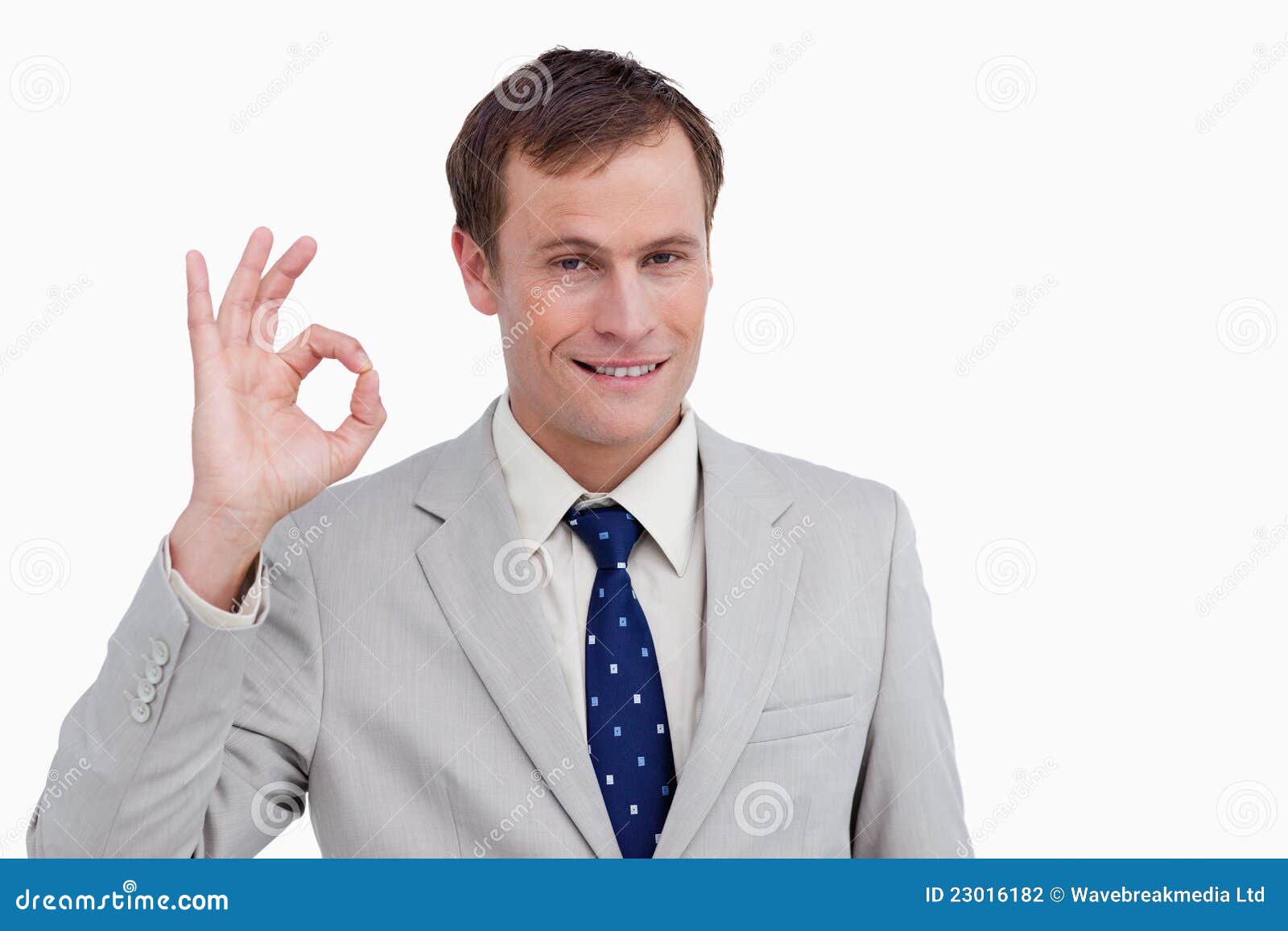 Close Up of Businessman Giving His Approval Stock Photo - Image of ...