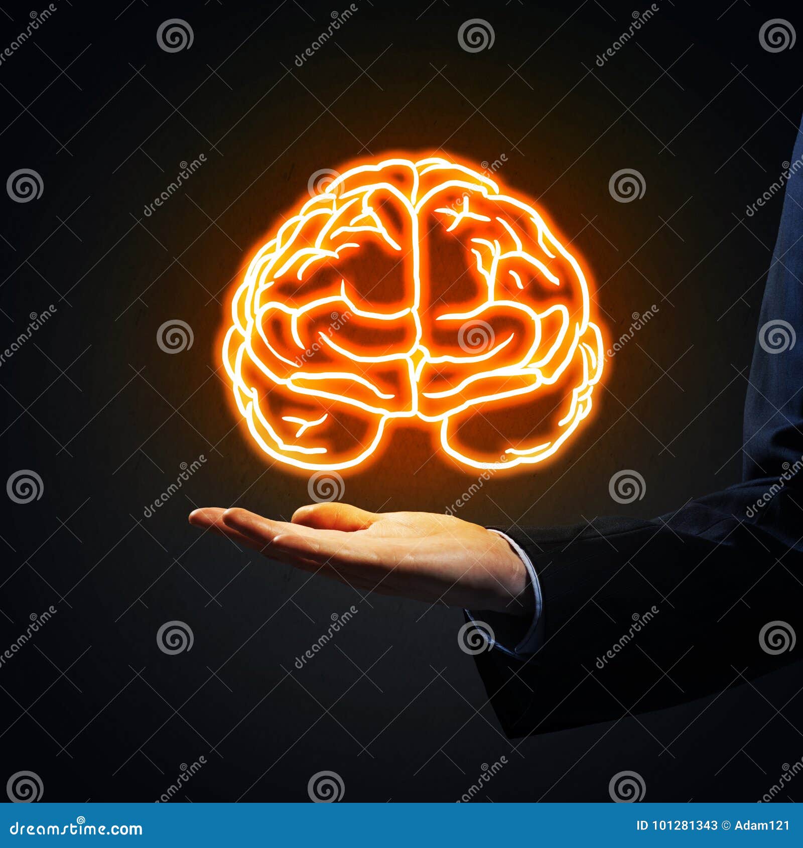 Develop our mind ability stock image. Image of modern - 101281343
