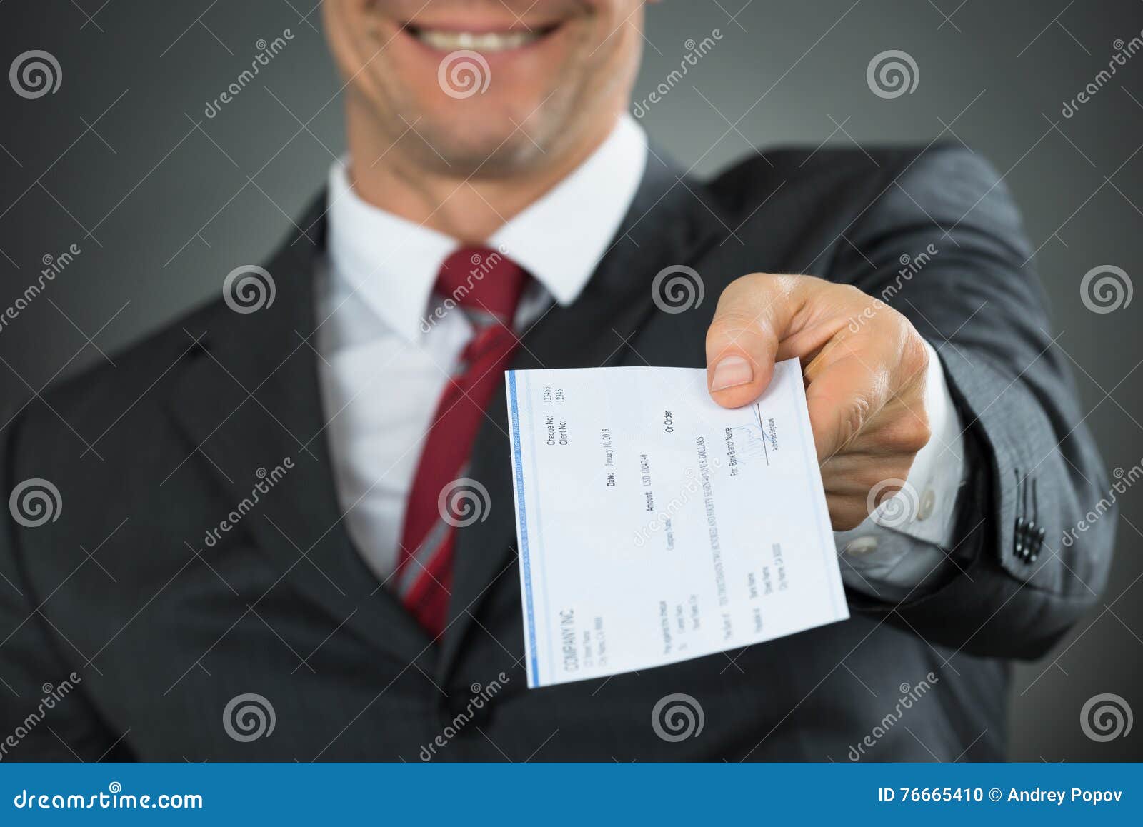 Close-up of Businessman Hands Giving Cheque Stock Photo - Image of ...