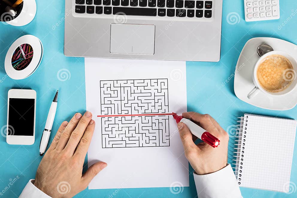 Businessman Solved the Labyrinth Maze Stock Image - Image of business ... Businessman Solved the Labyrinth Maze Stock Image - Image of business ...
