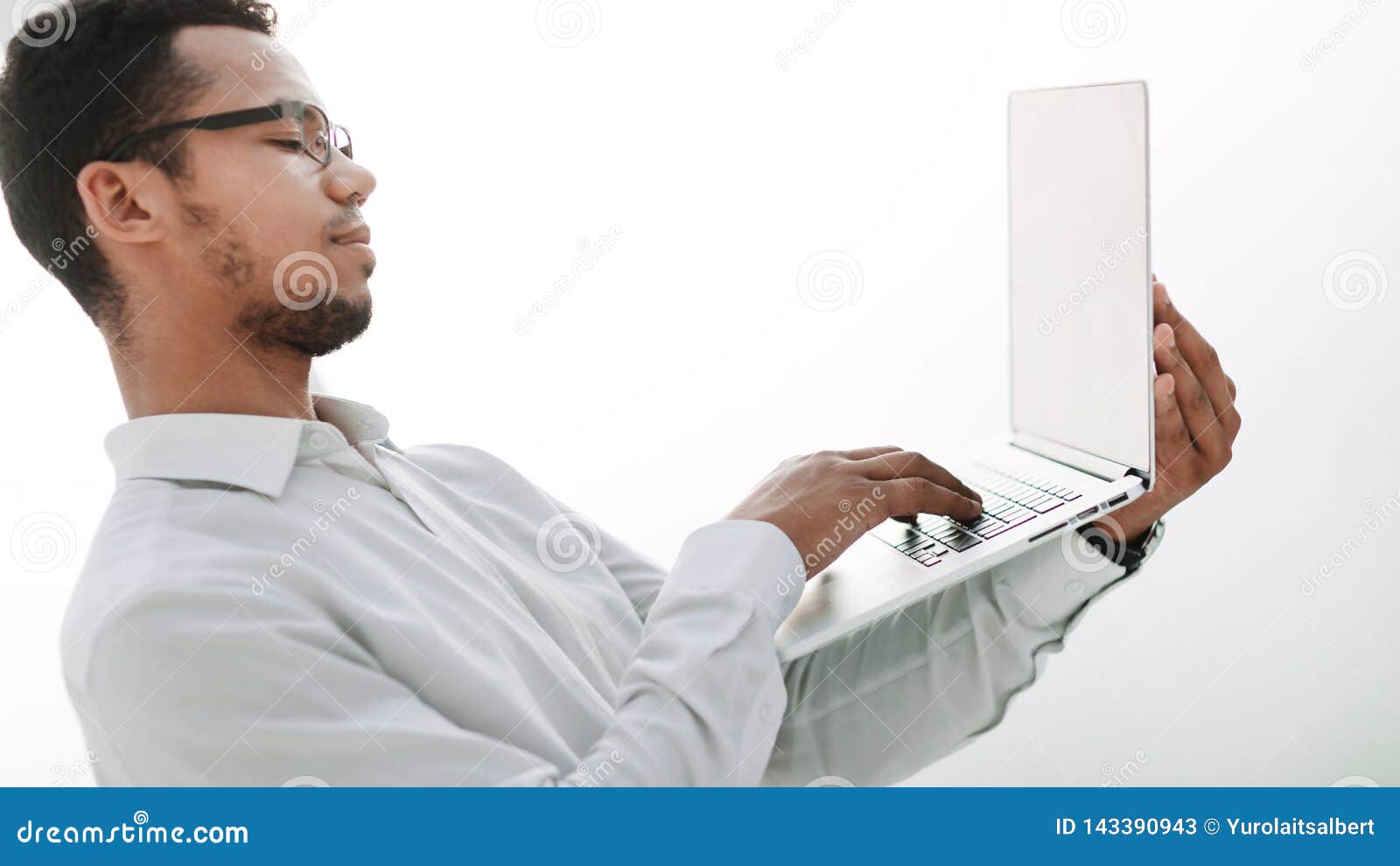Close Up. Businessman Working on a Laptop Stock Image - Image of casual ... Close Up. Businessman Working on a Laptop Stock Image - Image of casual ...