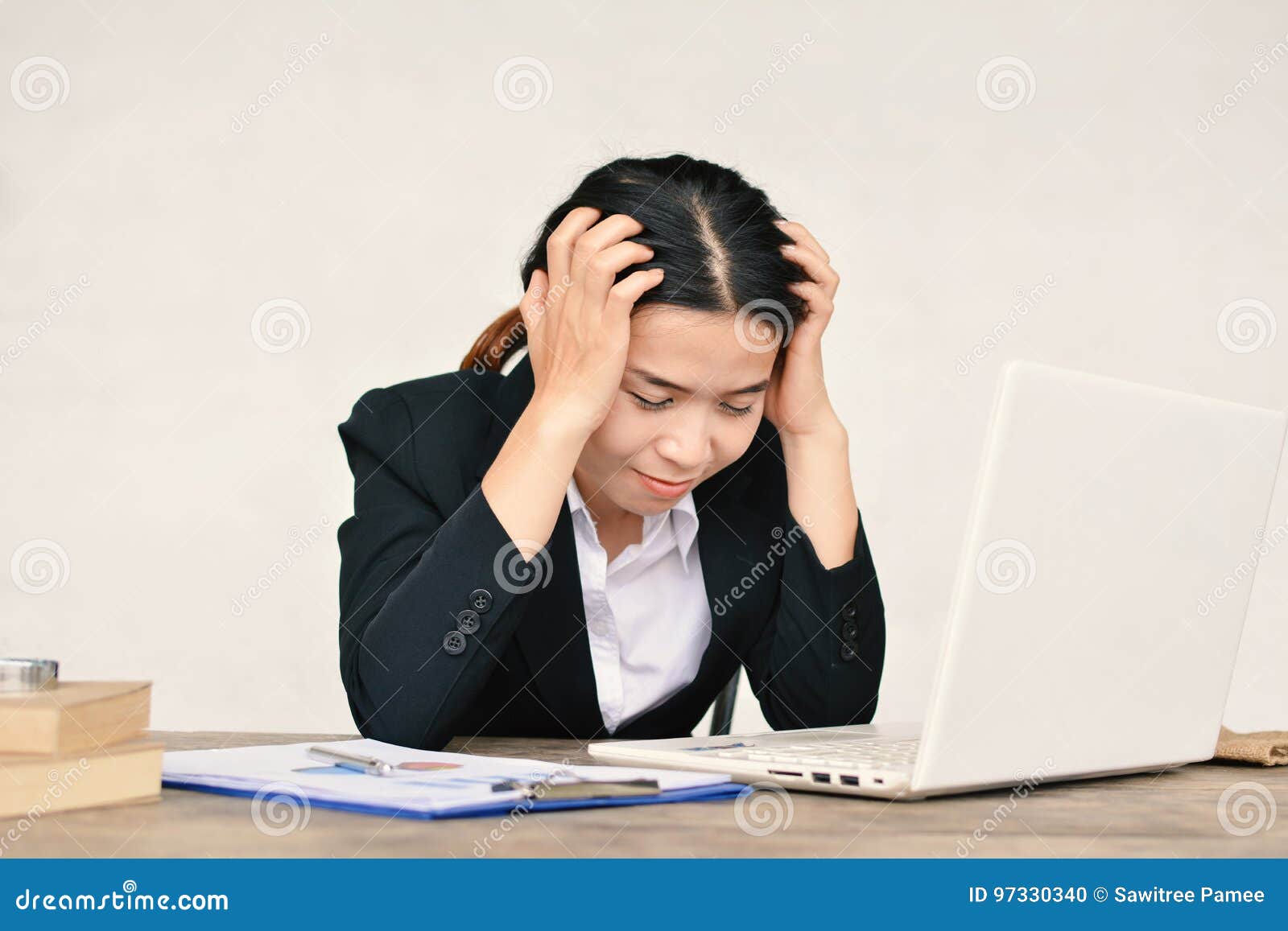 Close Up of Businesswomen Working in Office Stock Photo - Image of ...