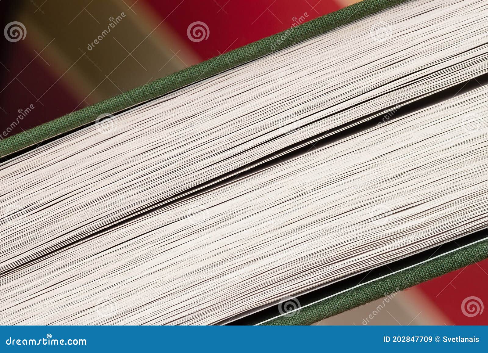 Close-up Ends Book, Side View, Texture of the Book Sheets, Selective ...