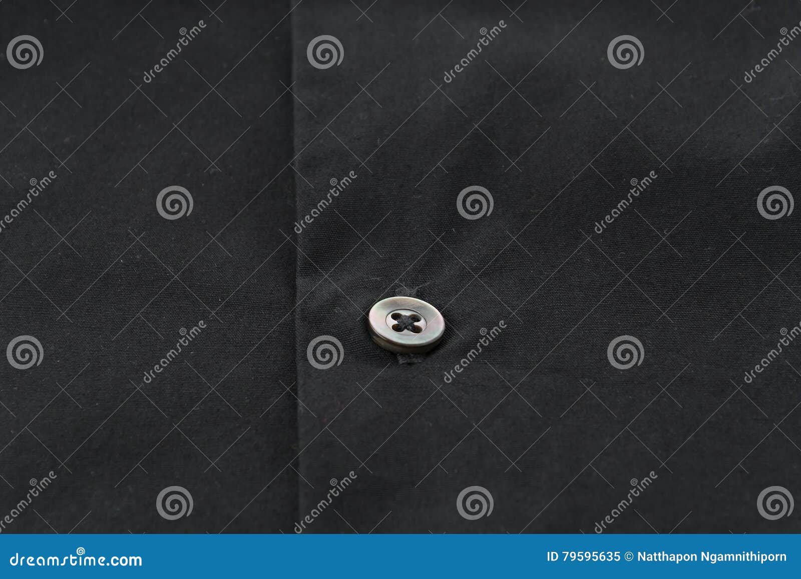 Close up button on shirt stock image. Image of button - 79595635