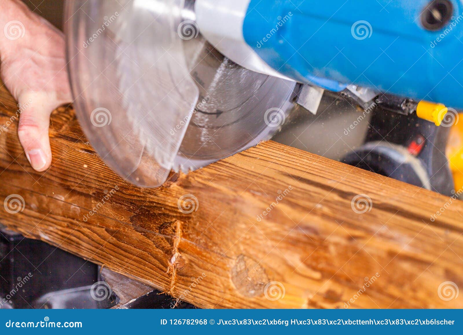 Buzz saw cuts a wood stock photo. Image of mill, furniture - 126782968