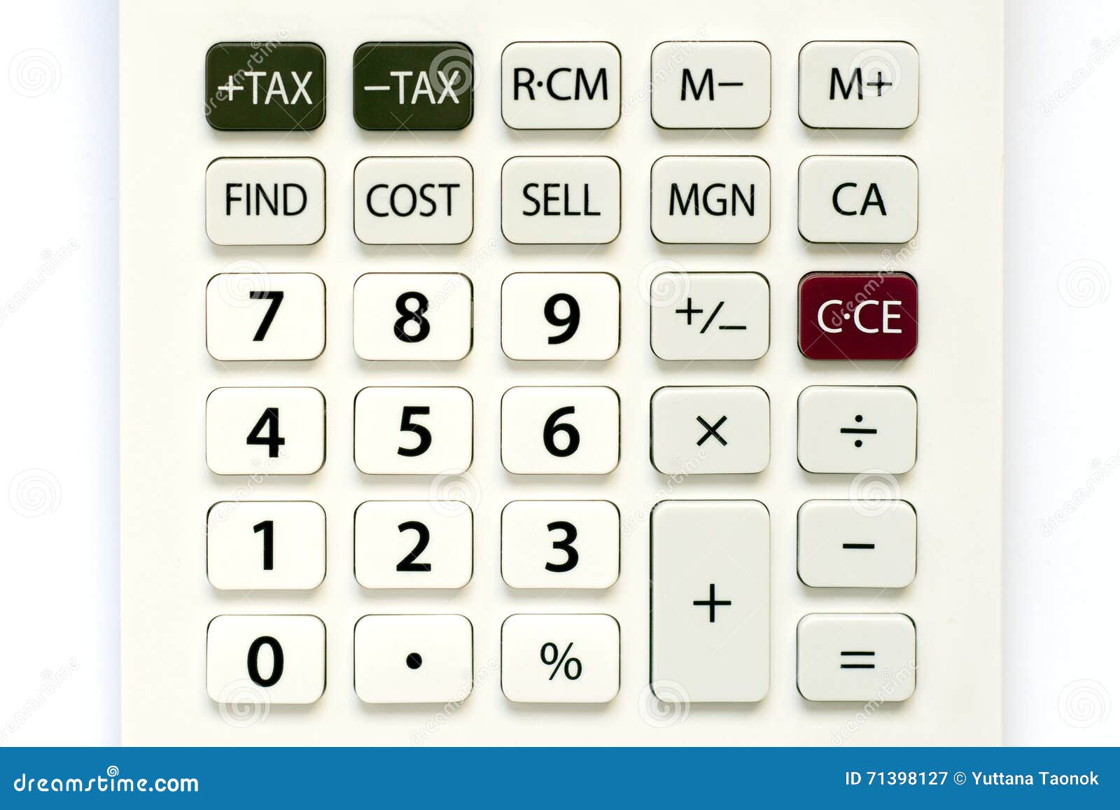 Close Up of Calculation Buttons Stock Image - Image of button ...