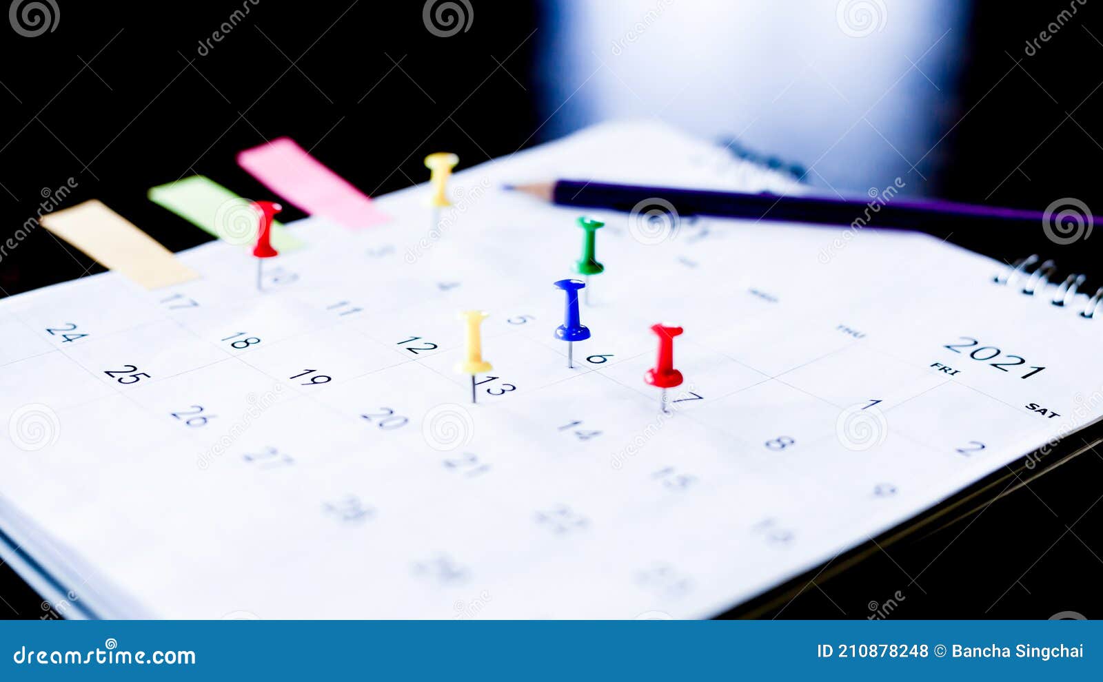 The Date on the Calendar Indicates the New Beginning of the Year Stock ...