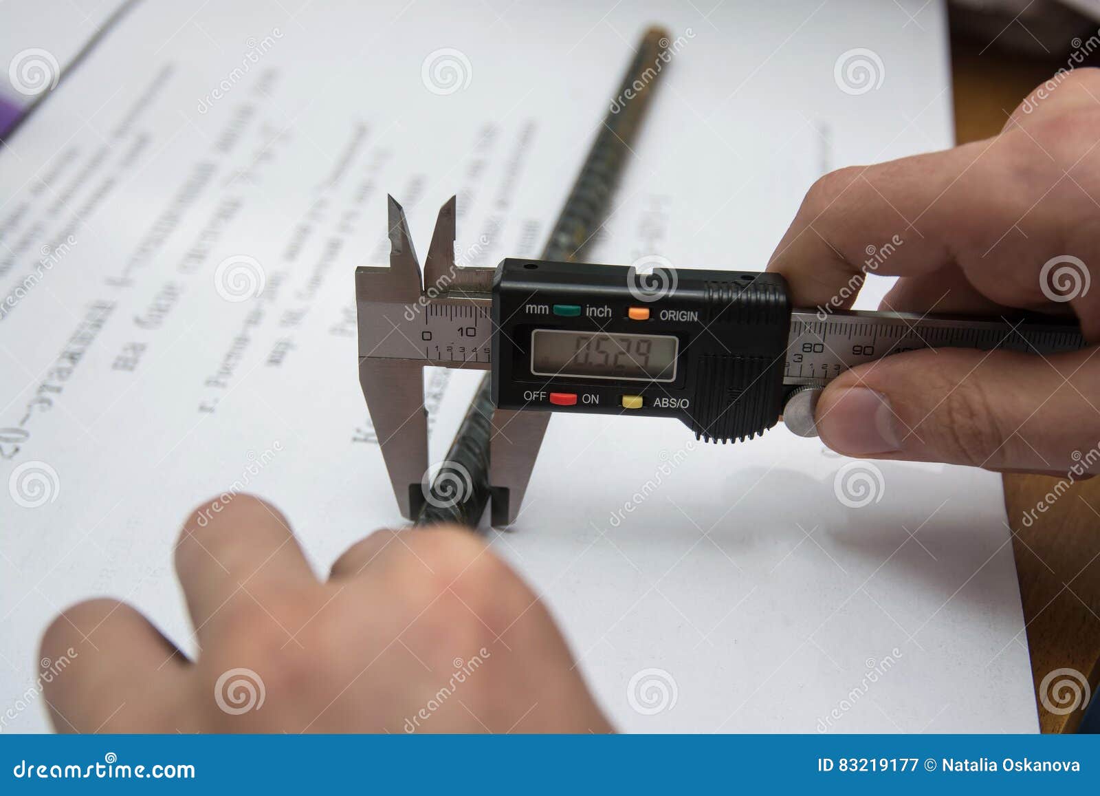Close-up of caliper stock image. Image of callipers, instrument - 83219177