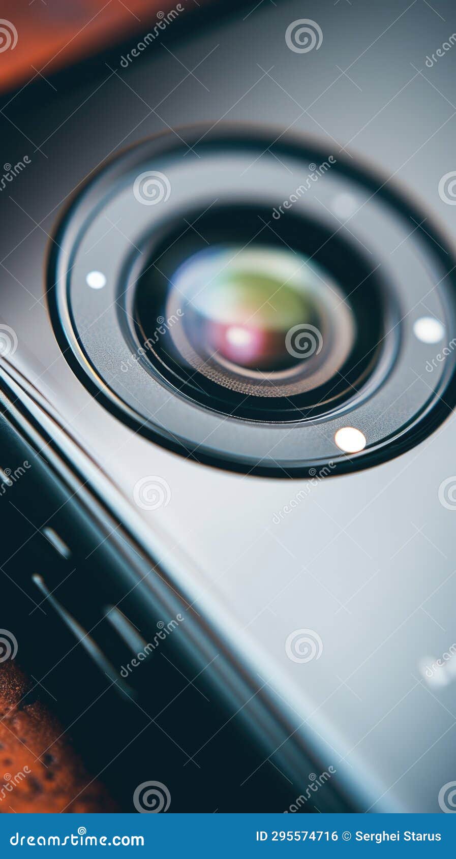 A Close Up of a Camera Lens on the Back of an Cellphone, AI Stock Photo ...