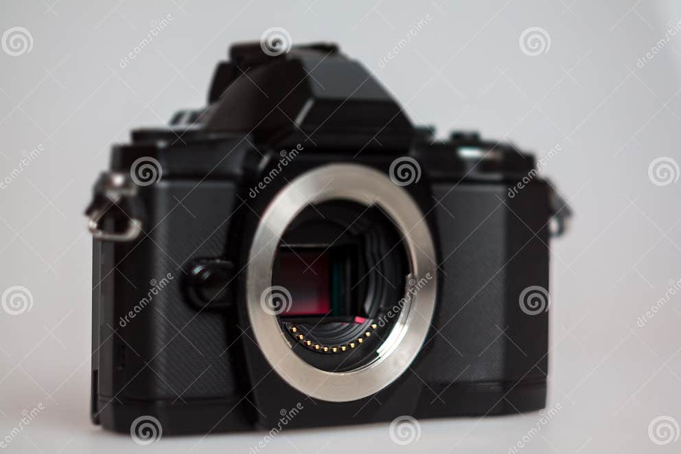 A Close-up of the Camera Sensor Inside the Camera, Showing the ...