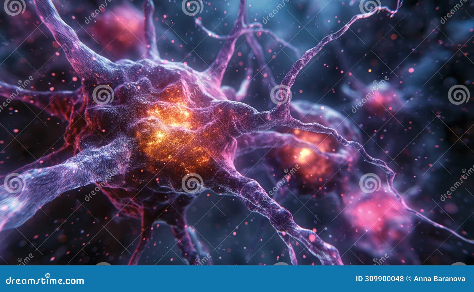 Close Up of a Cancer Cell Under a Microscope Stock Photo - Image of ...