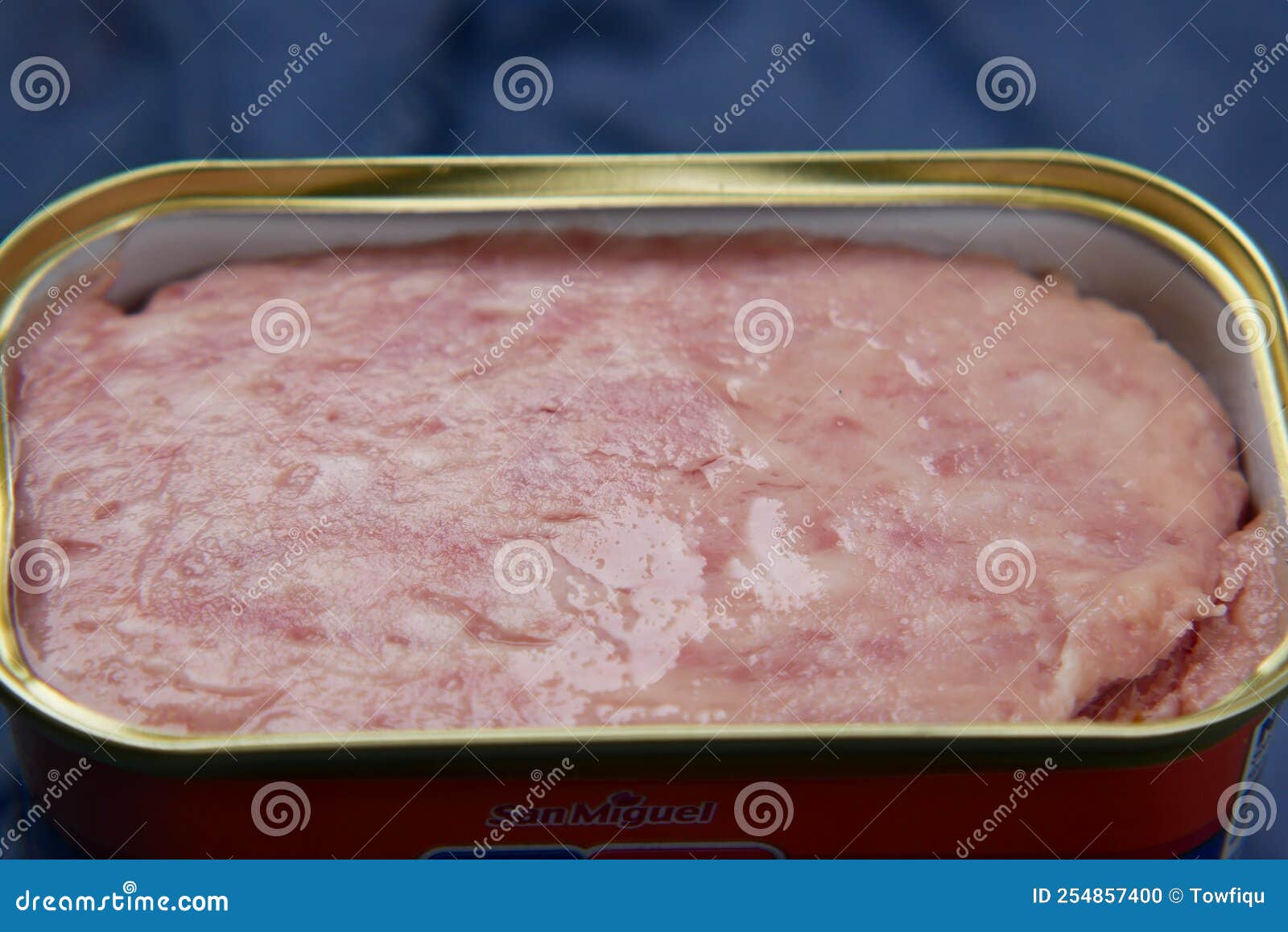 Close Up of Canned Meat on Table Stock Photo - Image of menu, lunch ...