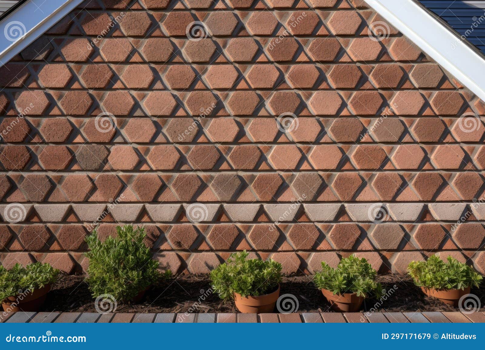 Close-up of Cape Cod Brickwork Pattern with Visible Mortar Stock Image ...
