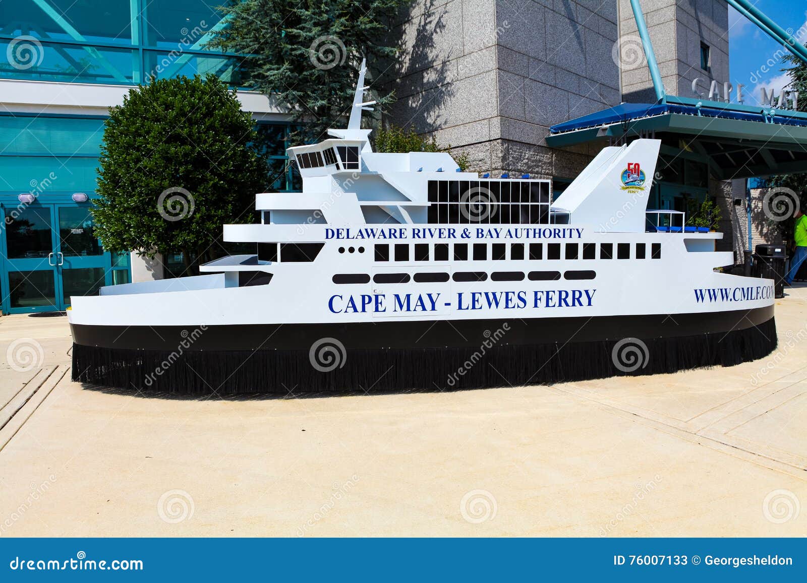 Close Up of Cape May - Lewes Ferry Display Editorial Stock Photo ...