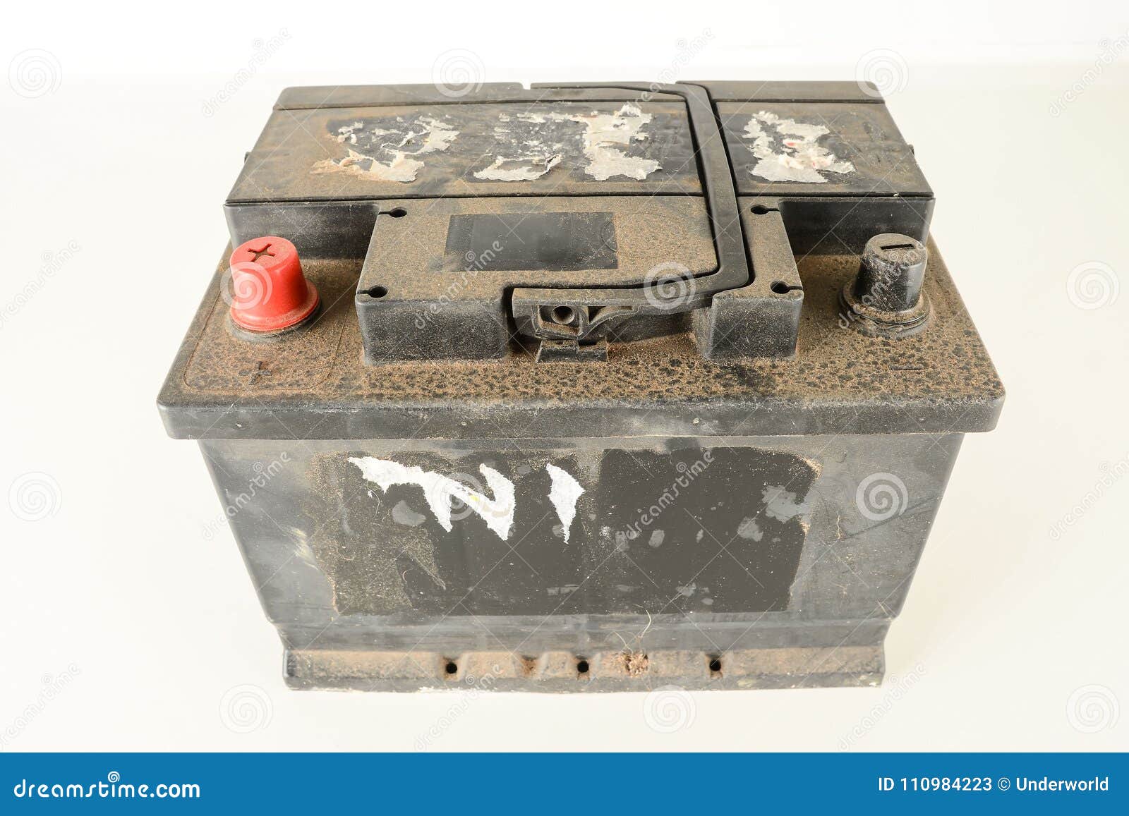 Close-up of car battery stock image. Image of white - 110984223