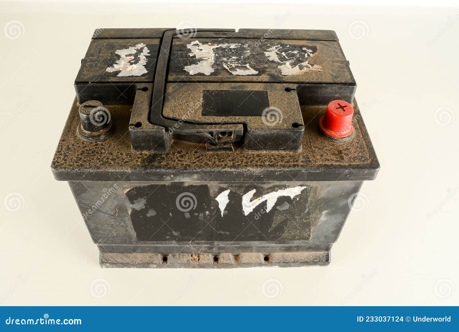 Close-up of car battery stock photo. Image of equipment - 233037124