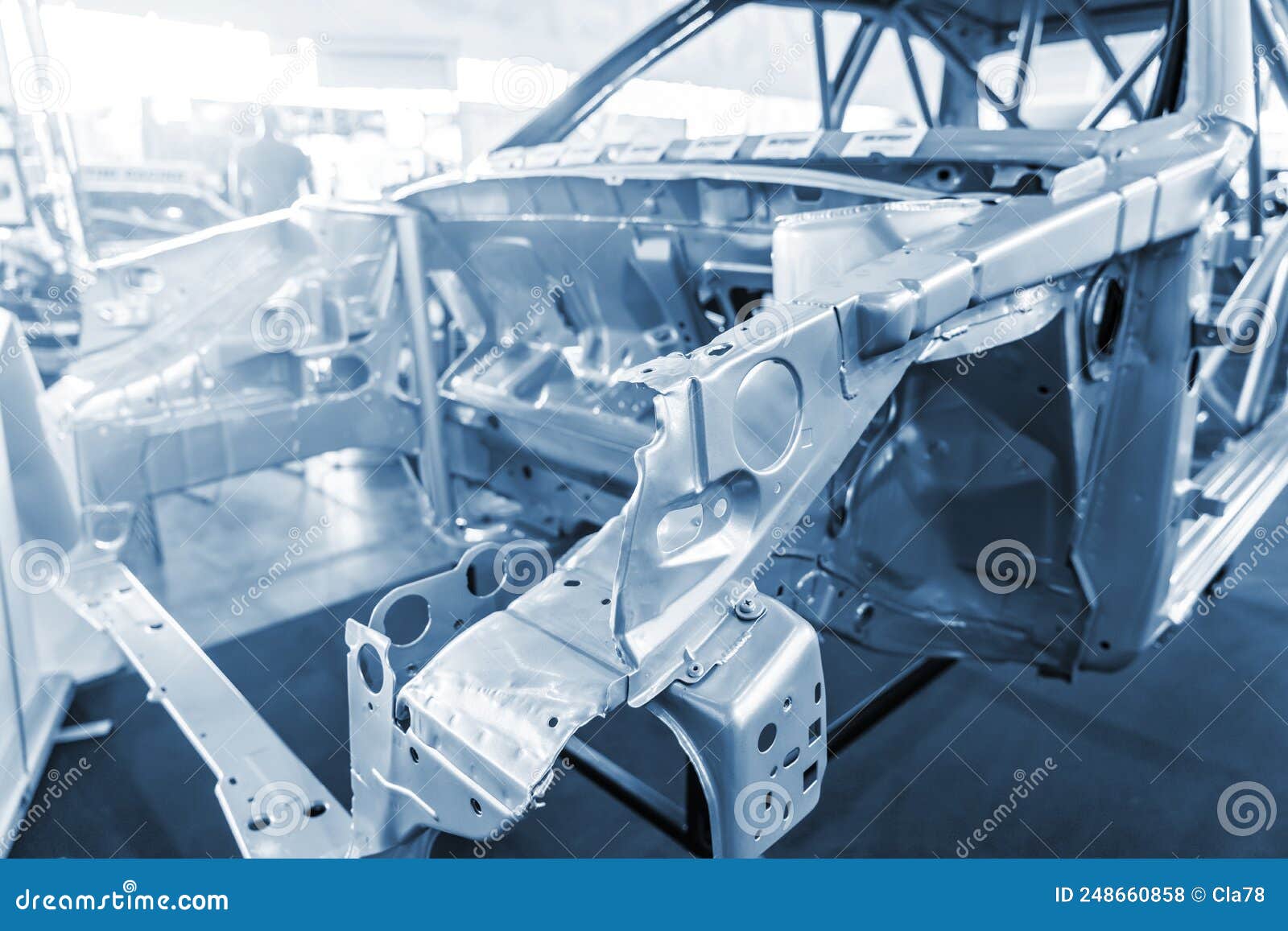 Close Up of a Car Chassis Frame Stock Photo - Image of service ...