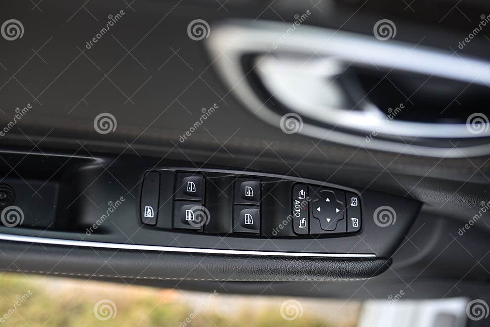 Close-up of a Car Door Control Panel Stock Image - Image of dashboard ...