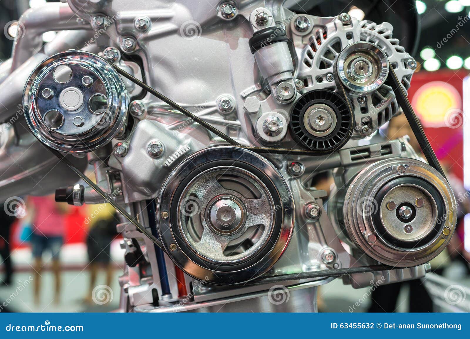 Close up of car engine stock photo. Image of show, engine - 63455632