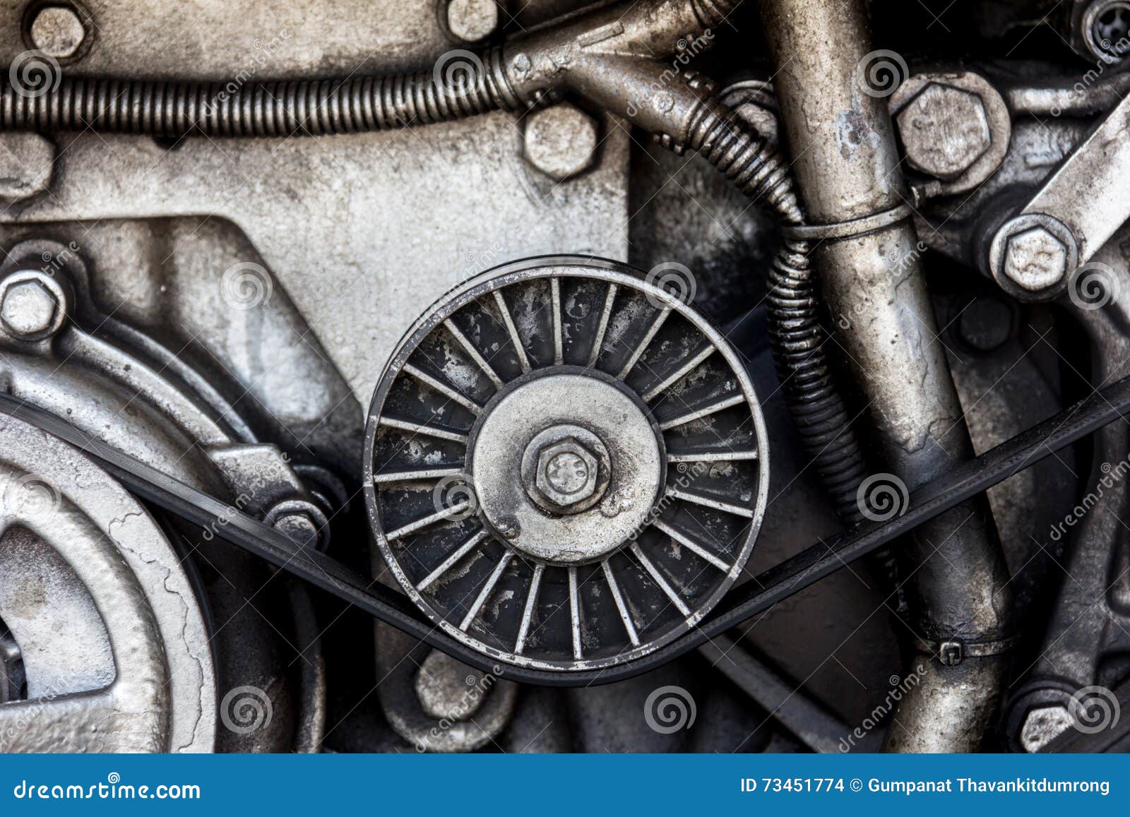 Close-up Car Engine, Auto Car Part. Stock Photo - Image of automobile ...